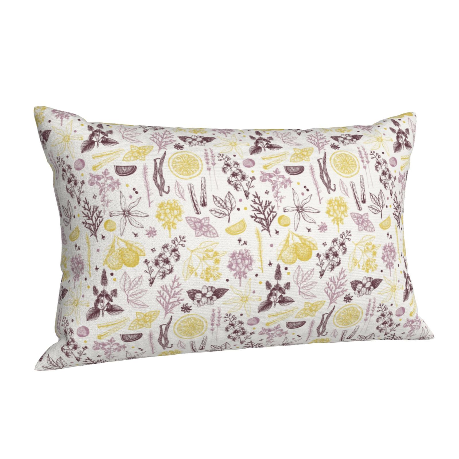 Cauagu Lavender Flowers Print Pillow Covers with Envelope Closure,1PC ...