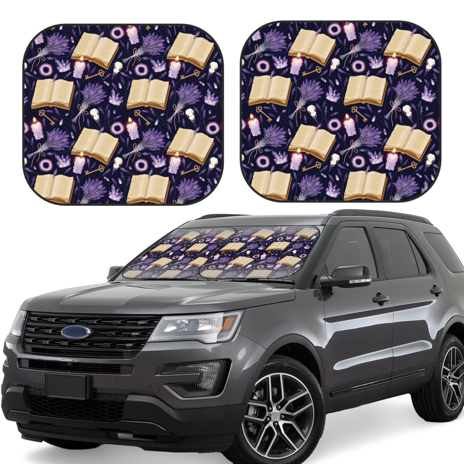 Cauagu Lavender Flowers Cauagu {designName} Print Foldable Car ...