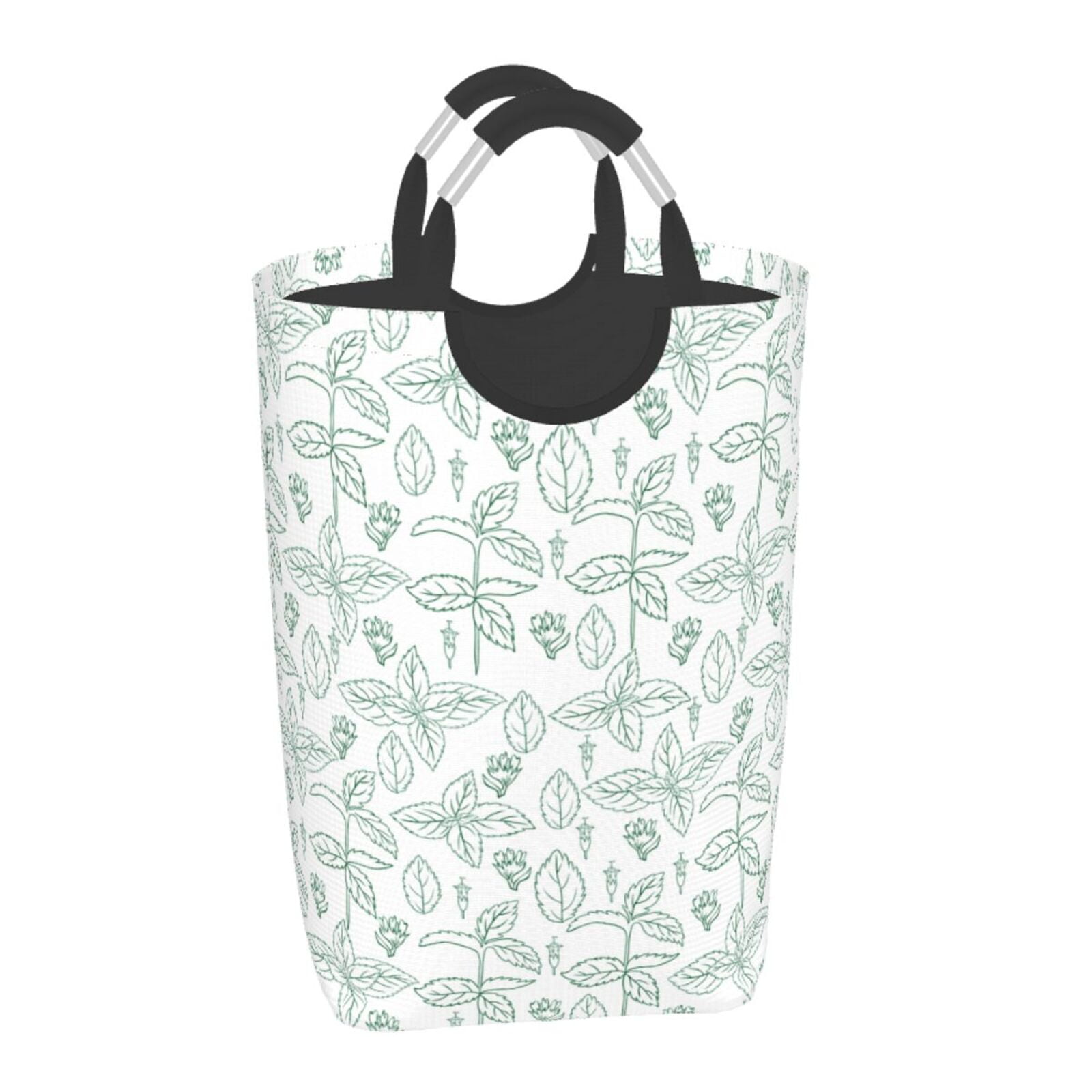 Cauagu Leaf Print Print Hamper Basket Bin,Extra Large Dirty Clothes ...