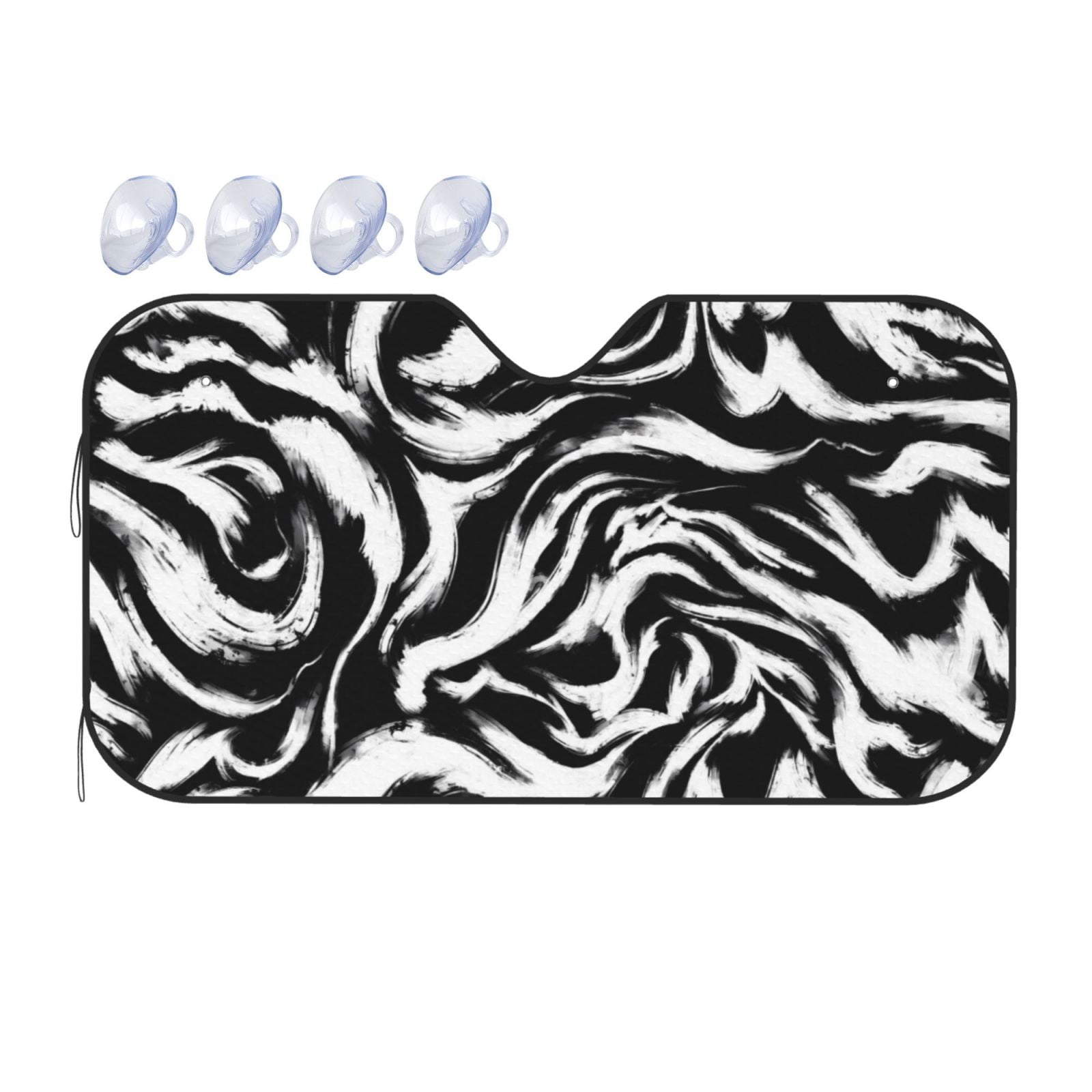 Cauagu Leopard And Zebra 2 Print Car Windshield Sunshade,1-Piece ...