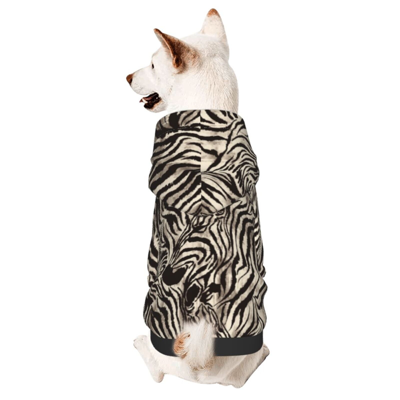Cauagu Leopard And Zebra1 Pattern Winter Pet Hoodie Sweatshirts- Dog ...