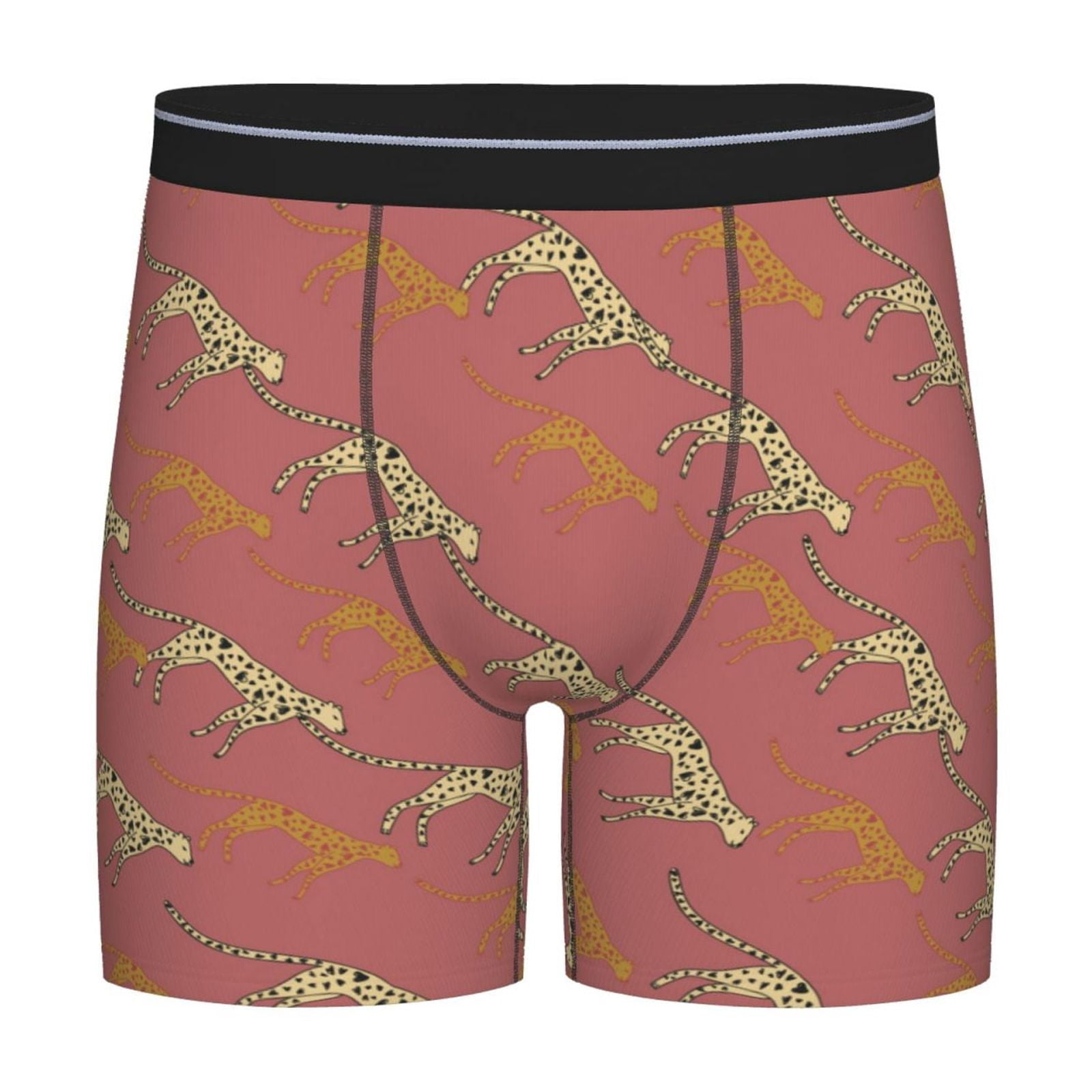 Cauagu Leopard Print Print Men's Boxer Briefs, Funny & Cute Underwear ...