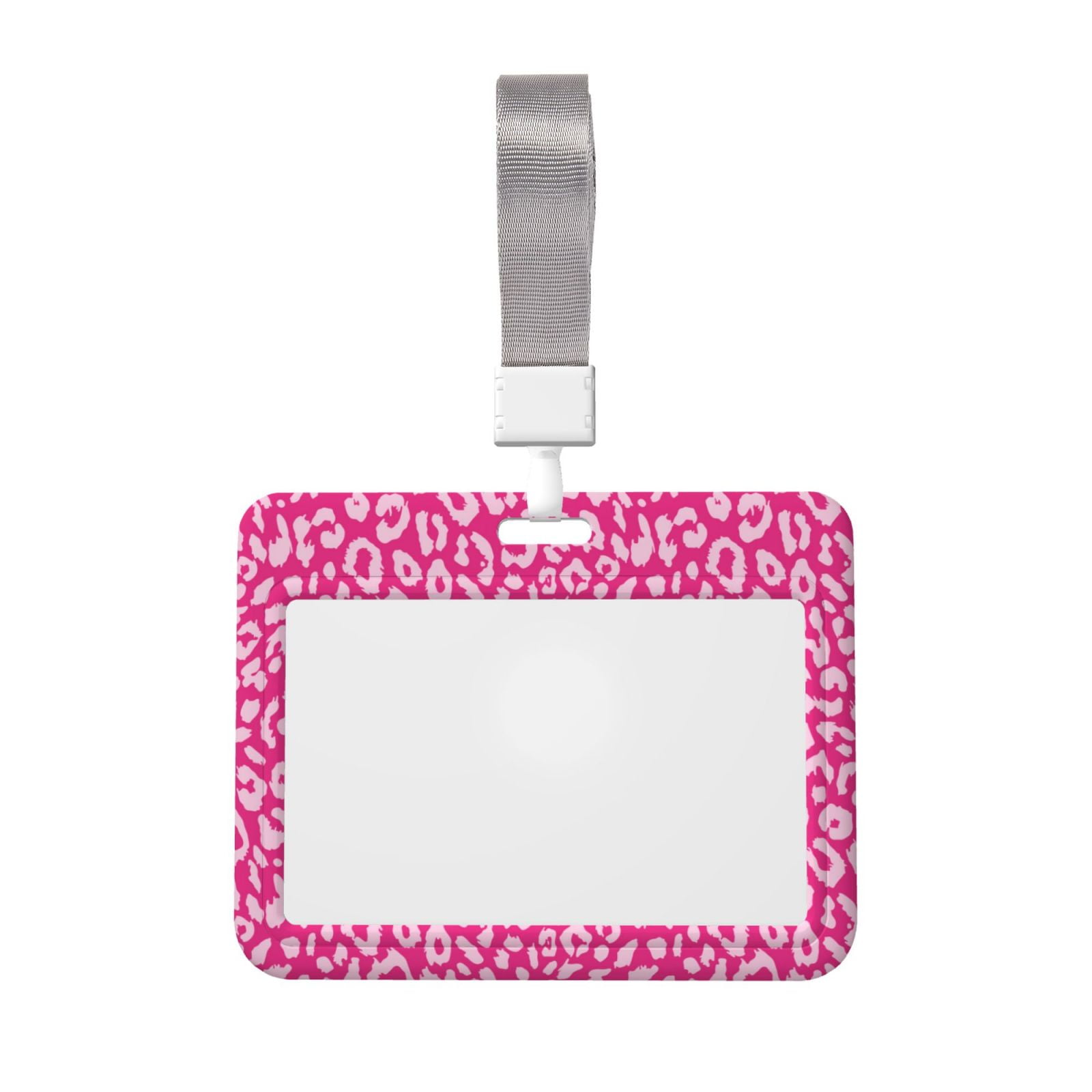 Cauagu Leopard for ID Badge Holder,Badge Holder with Windows Key Card ...