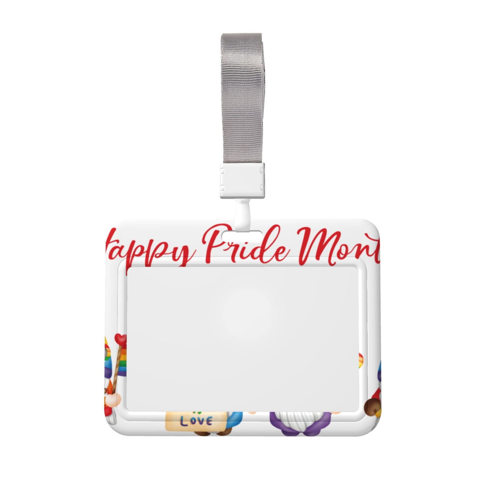 Cauagu Lgbt Gnome for ID Badge Holder,Badge Holder with Windows Key ...