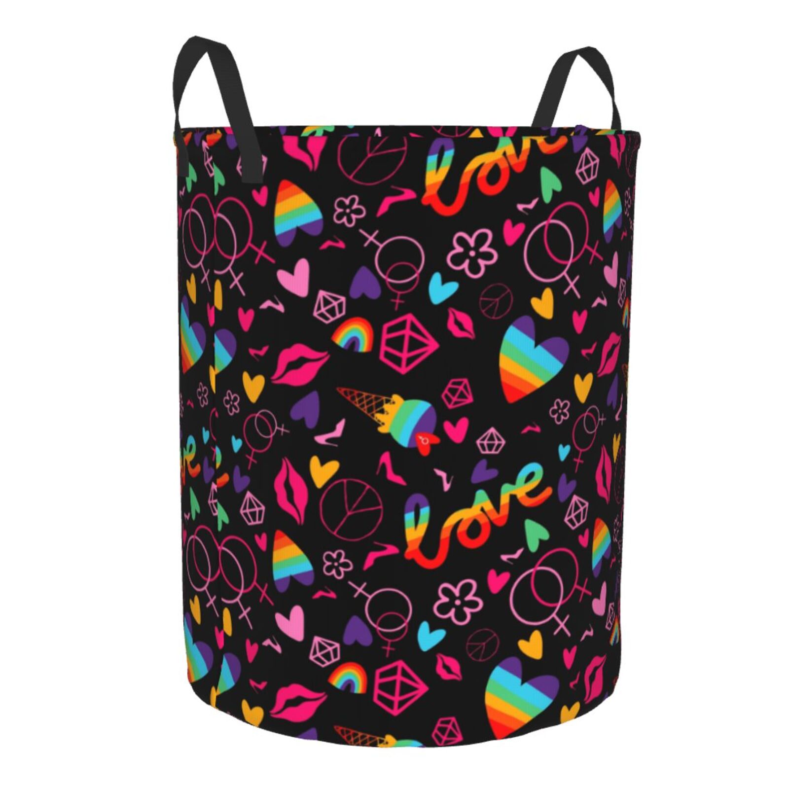 Cauagu Lgbt Rainbow For Pride for Laundry Basket,Collapsible Organizer ...