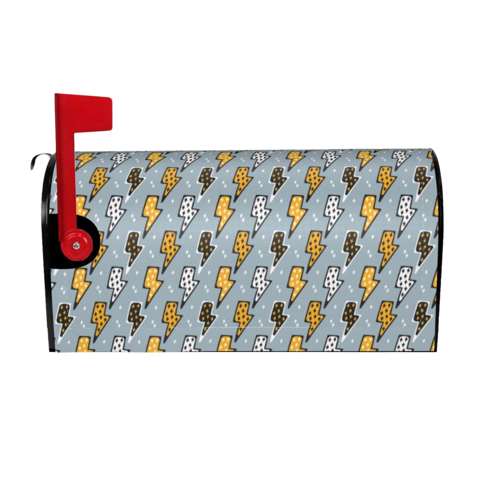 Cauagu Lightning Bolts Pattern Magnetic Mailbox Covers, Mailbox Cover ...