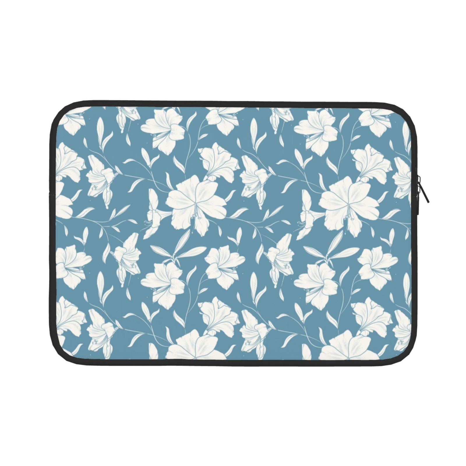 Cauagu Lilies Flowers Print Laptop Sleeve Case, Laptop Cover Portable ...
