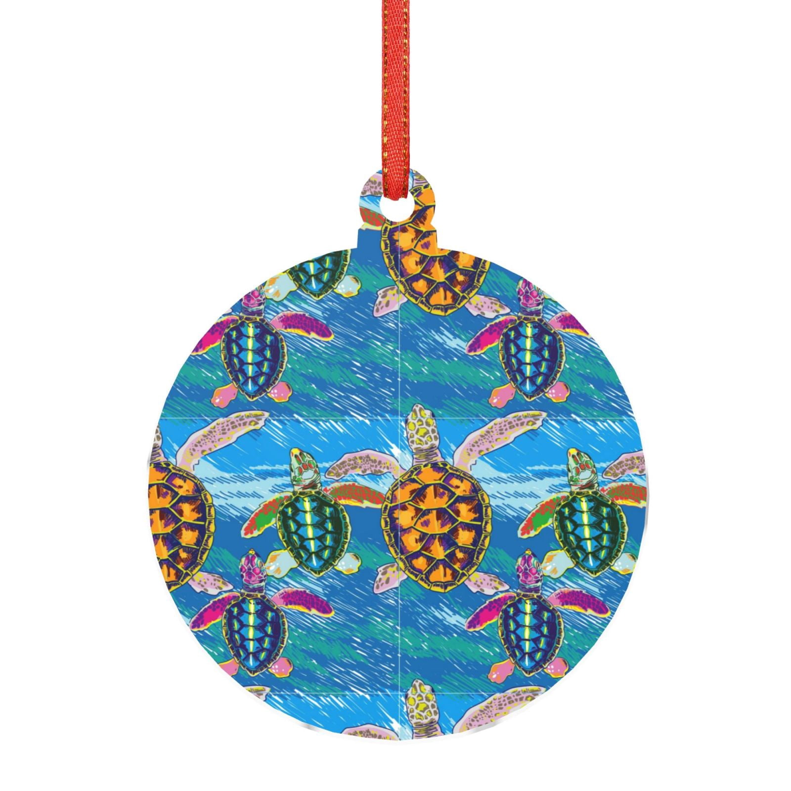 Cauagu Little Sea Turtles Pattern Acrylic Christmas Pendant,1-Pack ...