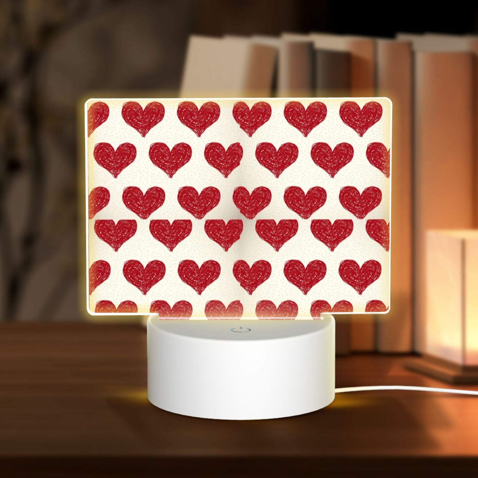 Cauagu Love for Rectangle Acrylic Night Light - Acrylic Modern Bedside ...