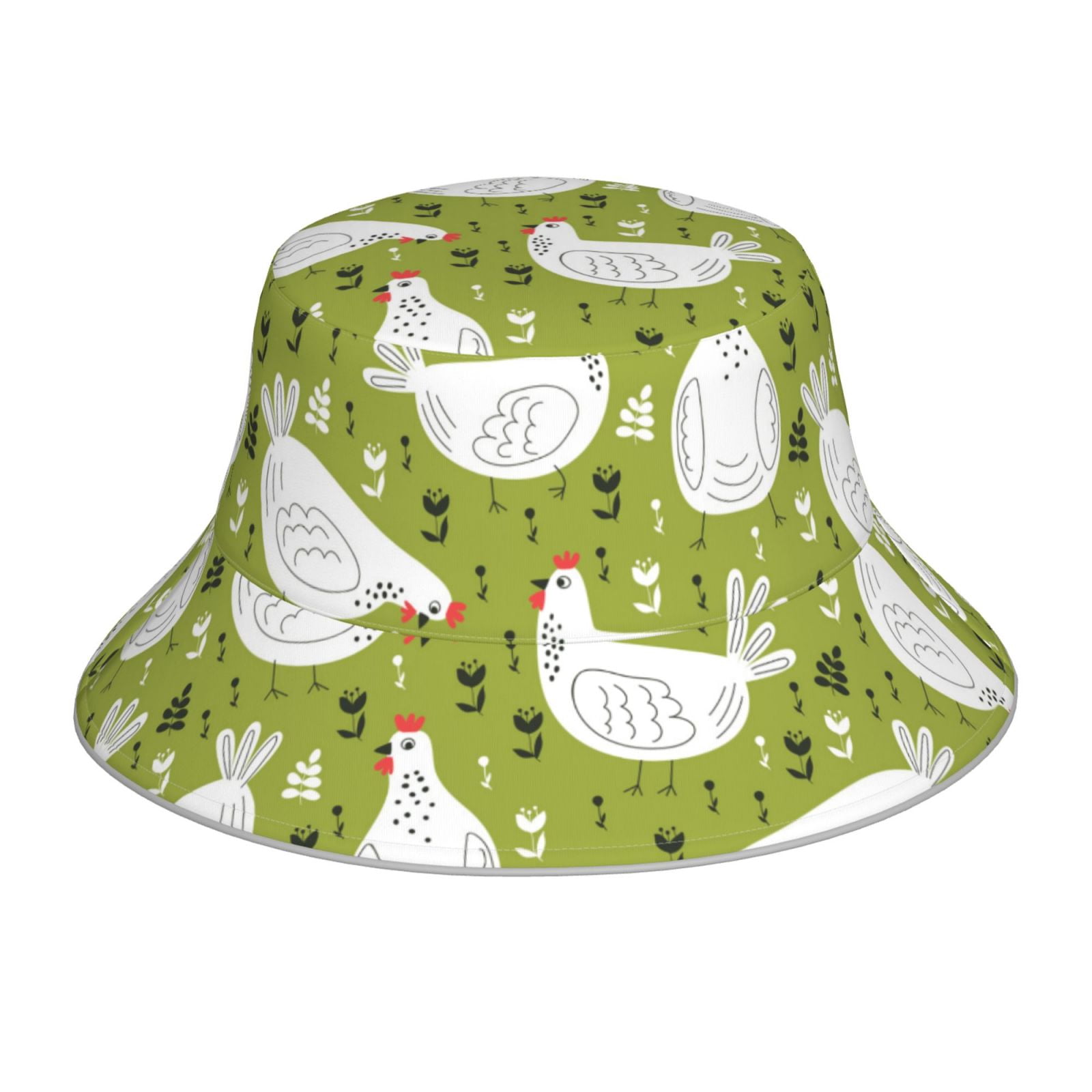 Cauagu Lovely Chickens for Unisex Bucket Hat,Outdoor Summer Beach ...