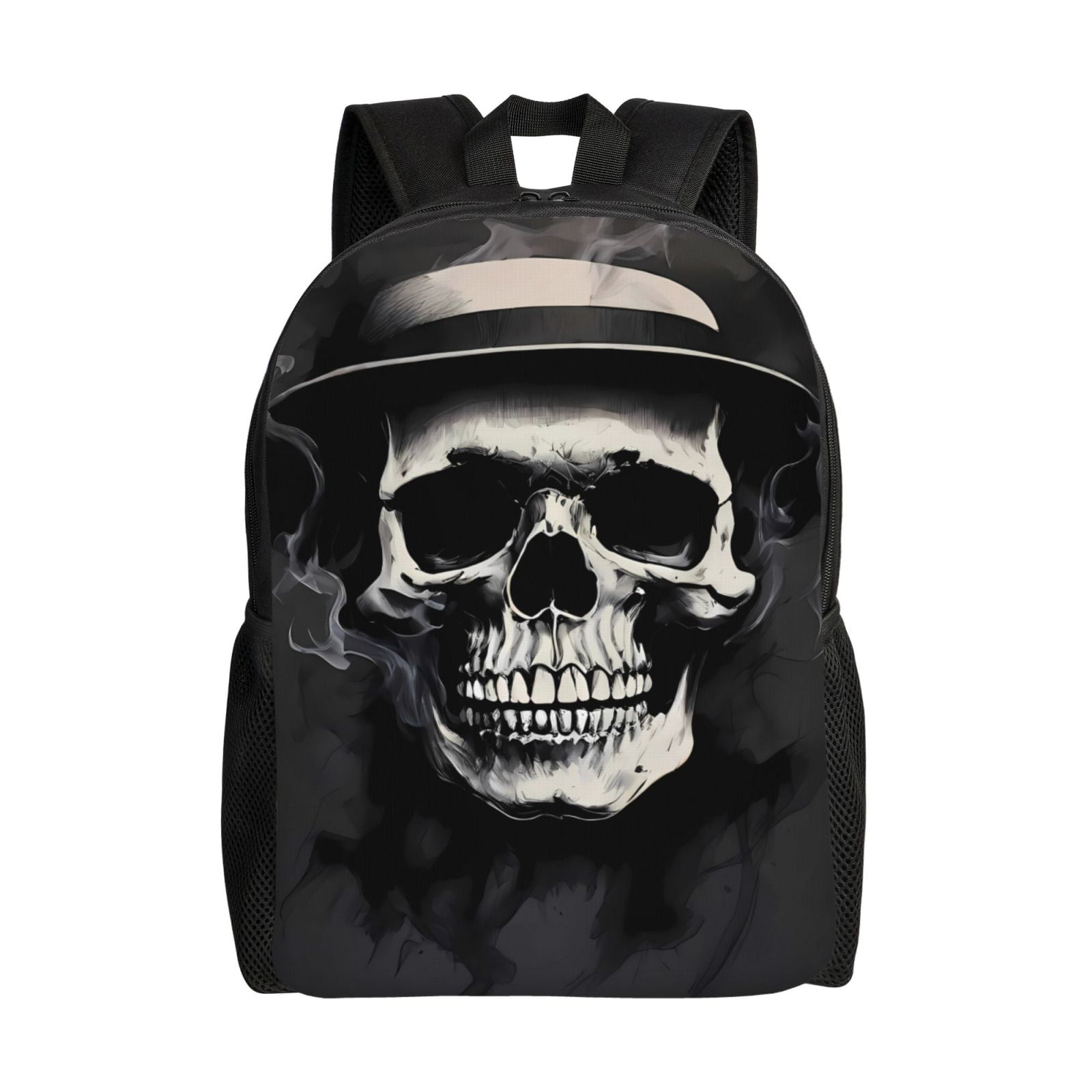 Cauagu Magician Hat Skull Print Backpacks,Travel Daypack Casual Laptop ...