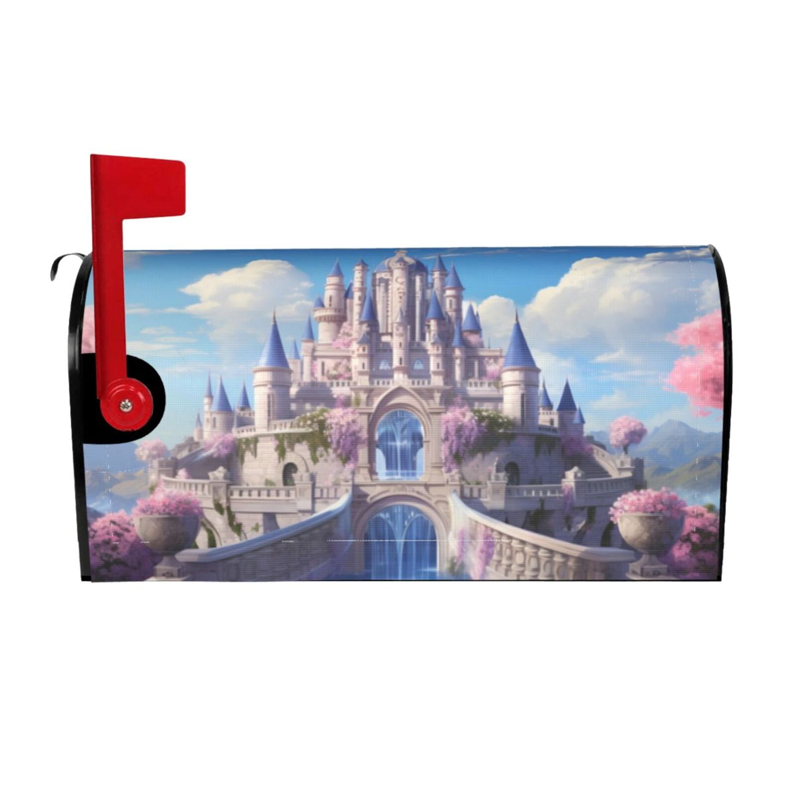 Cauagu Majestic Fantasy Castle Pattern Magnetic Mailbox Covers, Mailbox ...