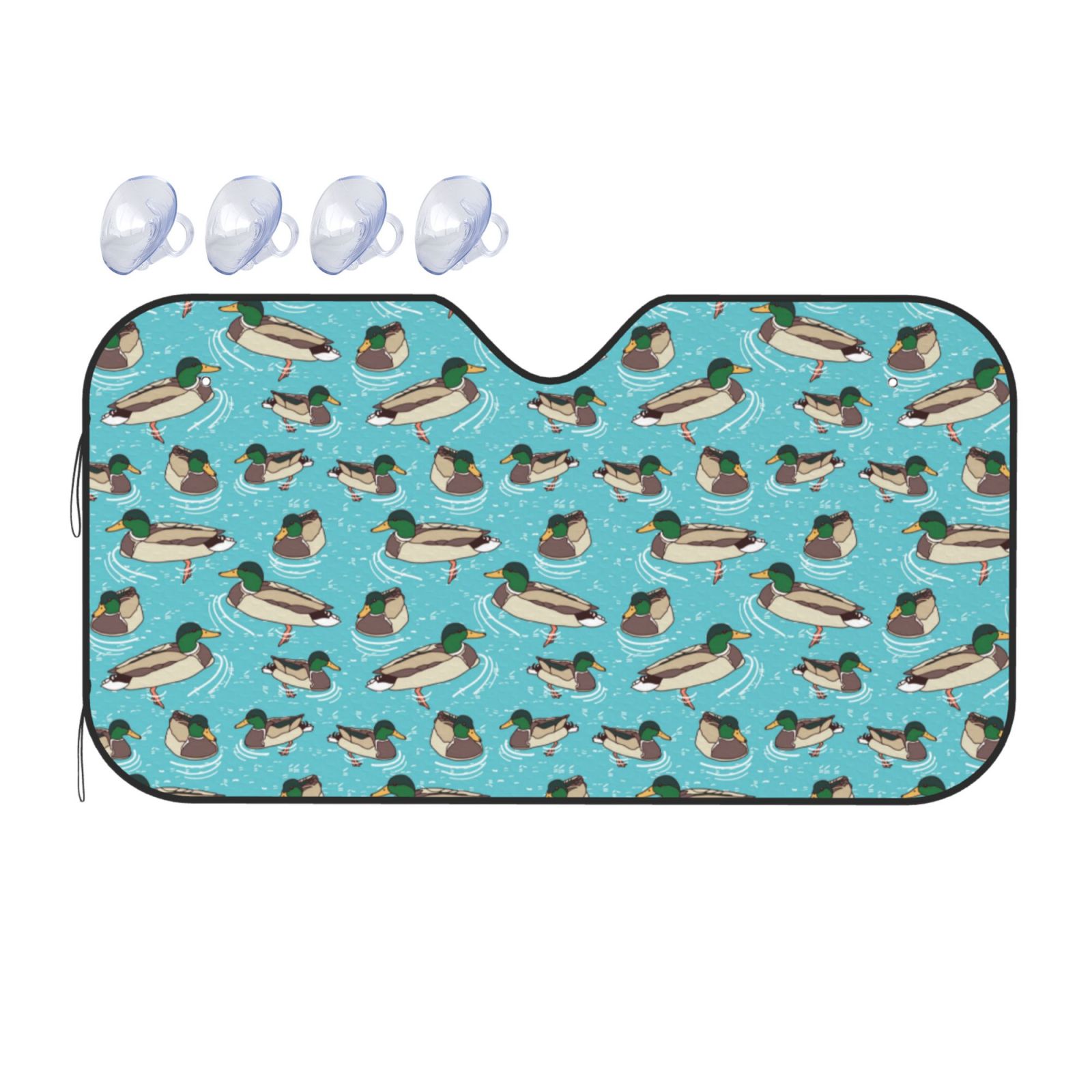 Cauagu Mallard Ducks Swimming In The Lake Print Car Windshield Sunshade ...