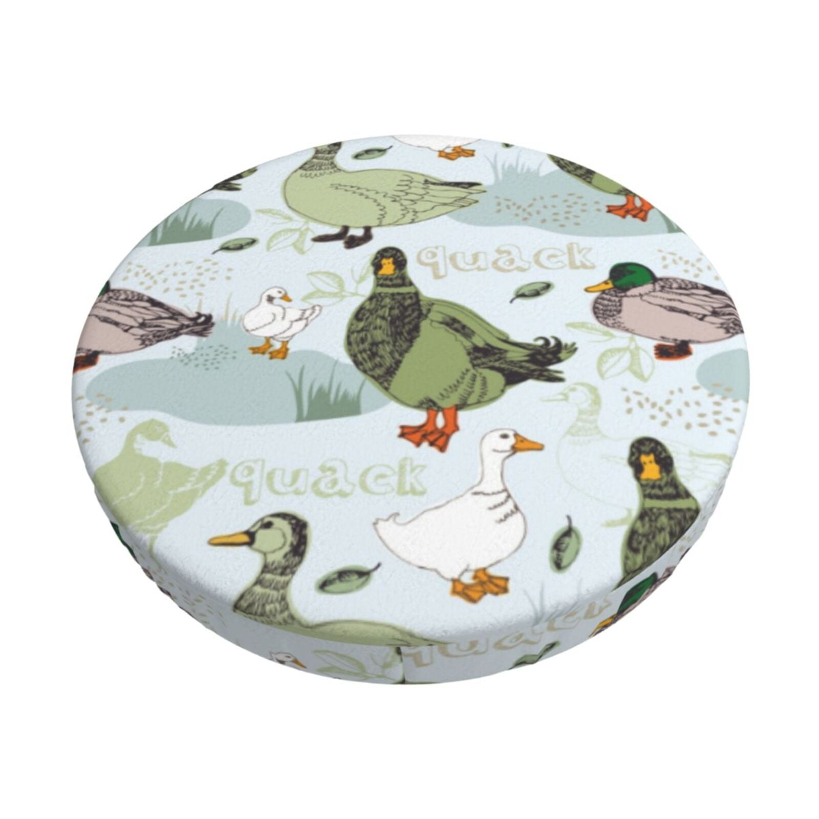 Cauagu Mallard Ducks Wild Birds Print Round Stool Covers,Seat Cushion ...