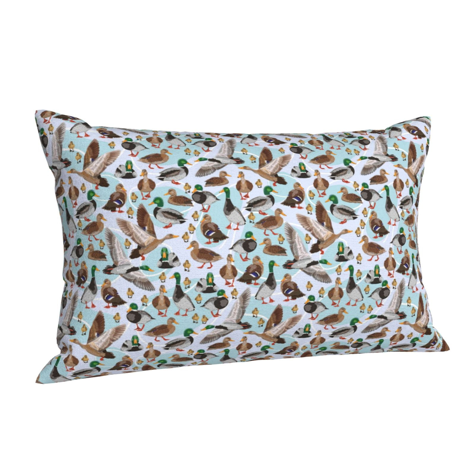 Cauagu Mallard Ducks Wild Birds1 Print Pillow Covers with Envelope ...