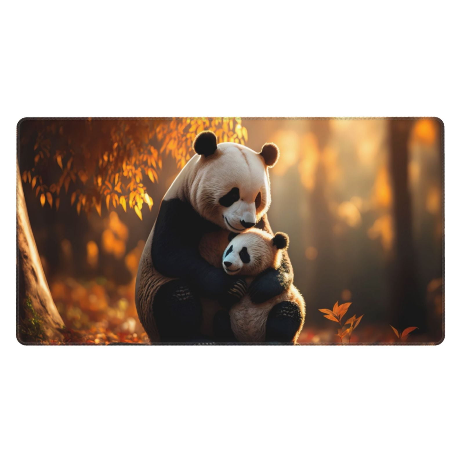 Cauagu Maple Forest Panda for Large Mouse Pad,XXL Extended Gaming Mouse ...