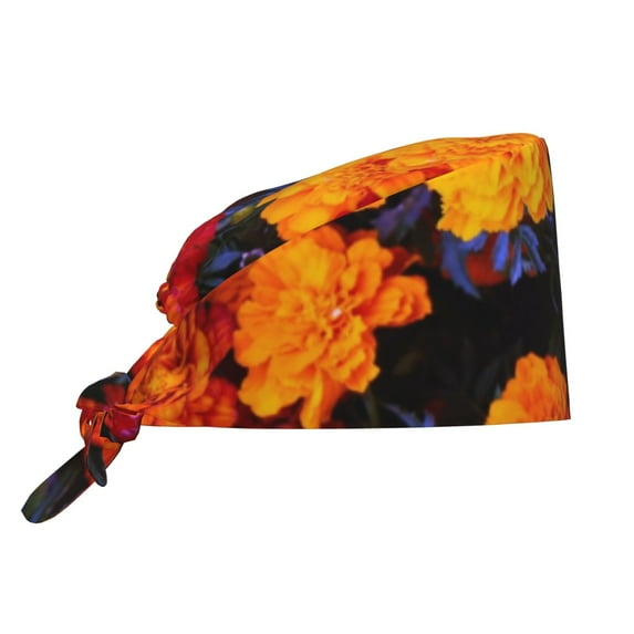 Cauagu Marigold Flowers In Different Colors Pattern 1 Pcs Working Caps ...