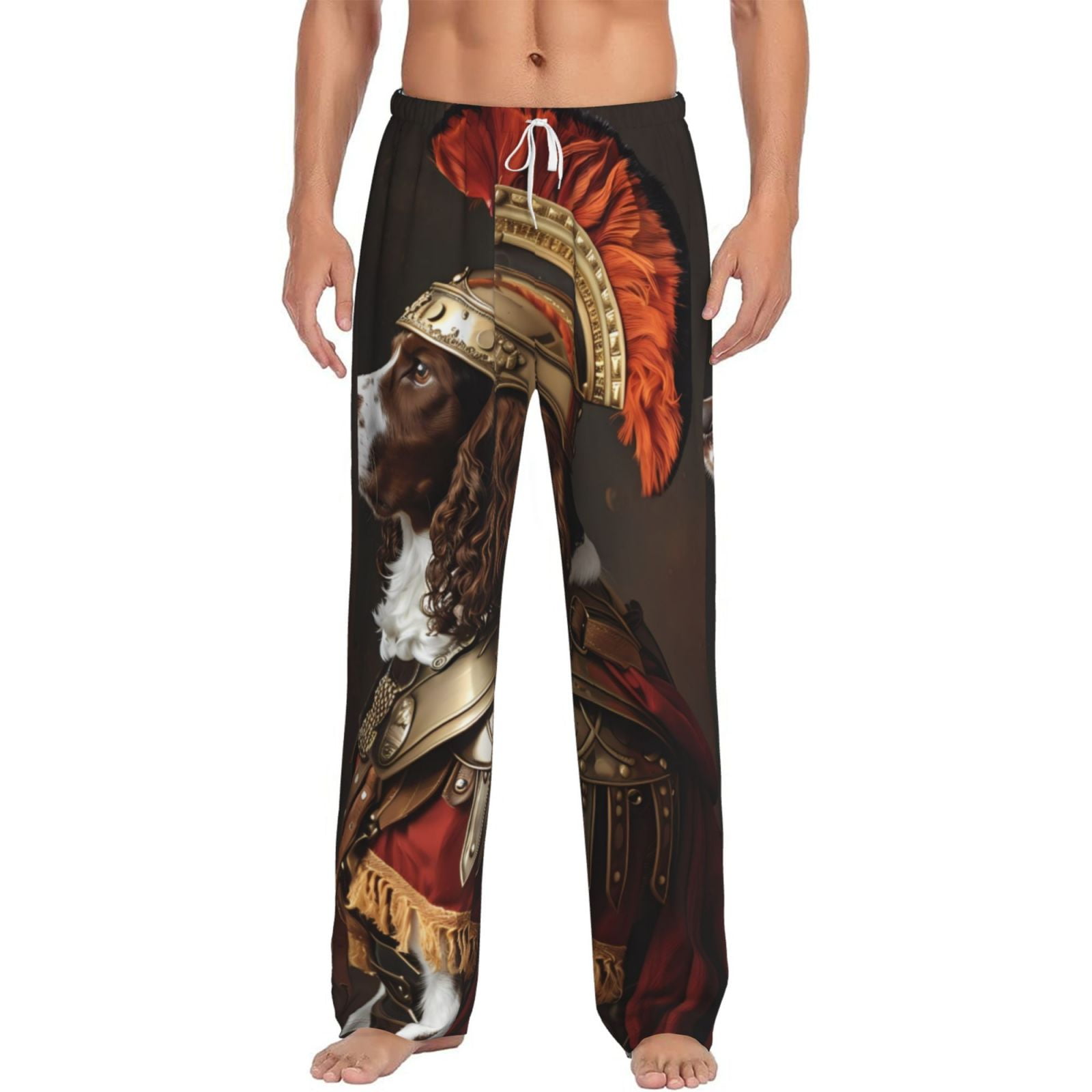 Cauagu Medieval Knight Dog Mens Pajama Pants Sleep & Lounge Pants,PJ ...