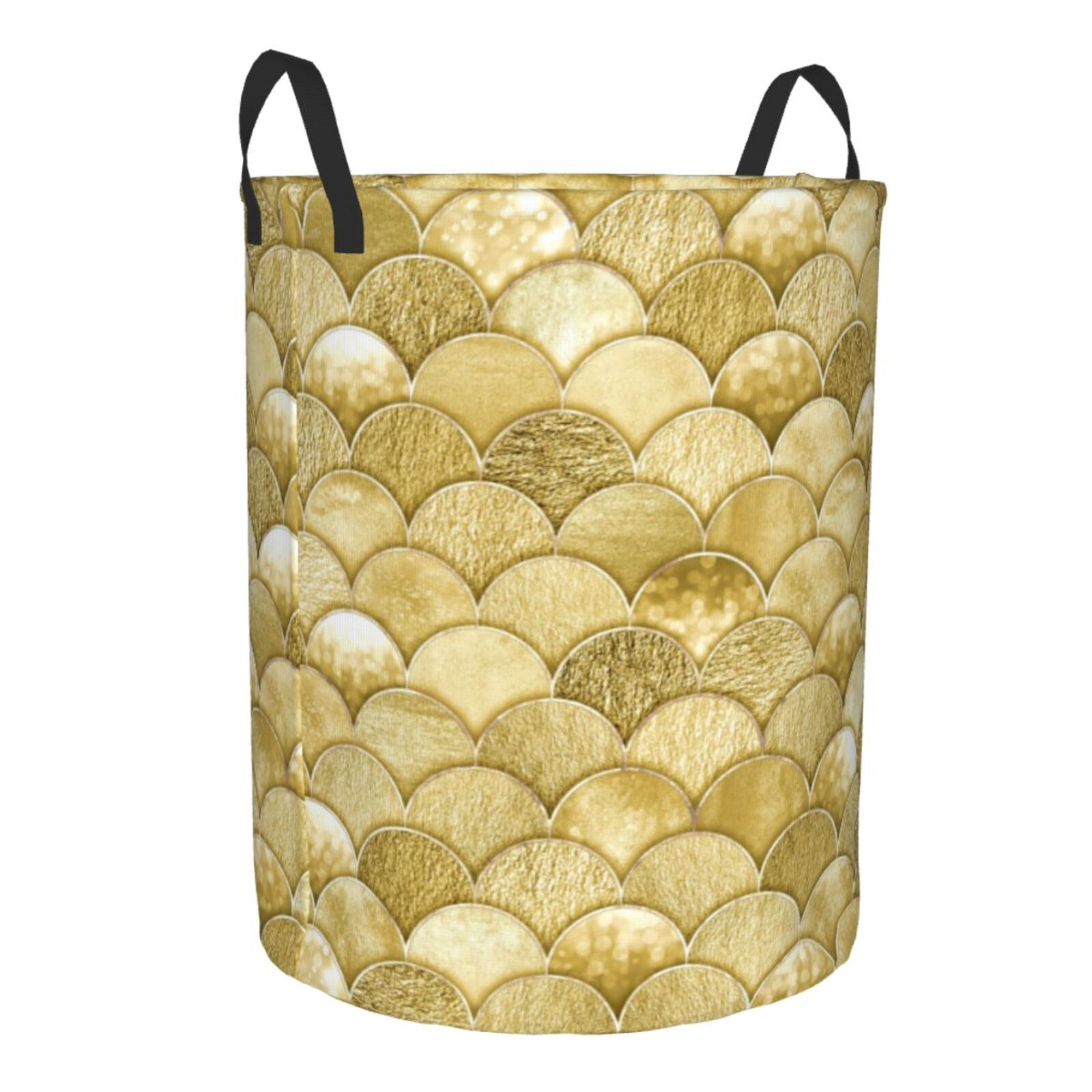 Cauagu Mermaid Fish Scale for Laundry Basket,Collapsible Organizer ...