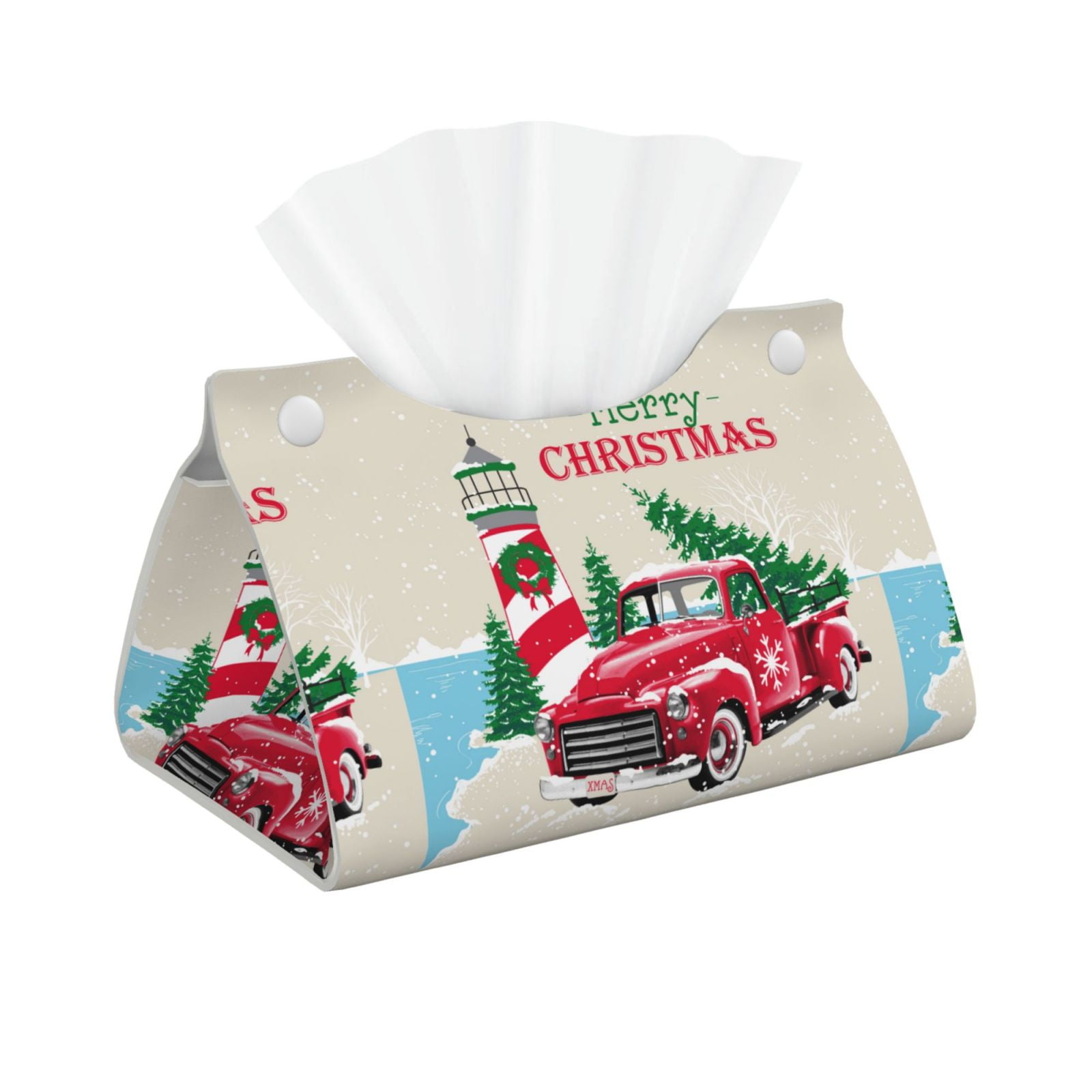 Cauagu Merry Christmas 1 for Large Tissue Box Cover Rectangular–Plus ...