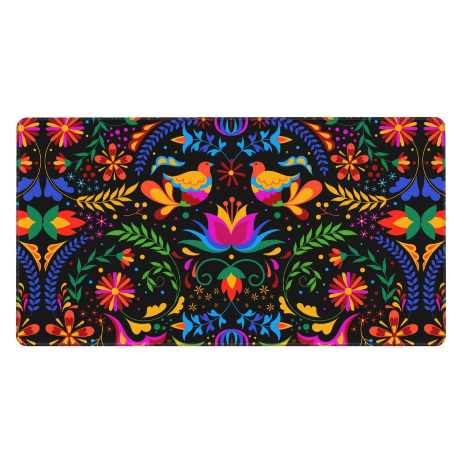 Cauagu Mexican Flower Traditional1 for Large Mouse Pad,XXL Extended Gaming Mouse Mat Long ...