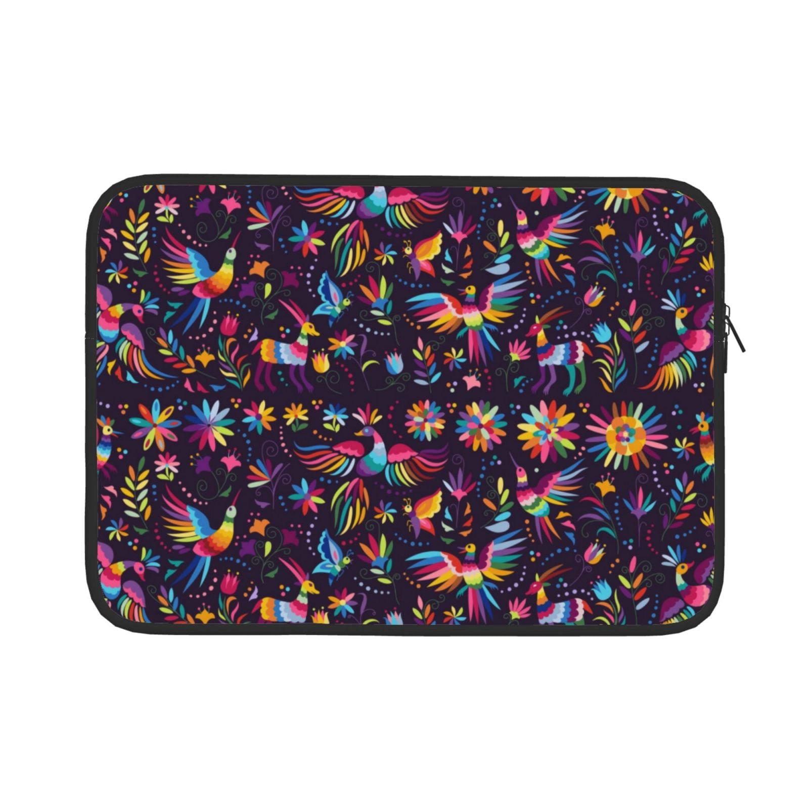 Cauagu Mexican Flowers Birds Print Laptop Sleeve Case, Laptop Cover ...
