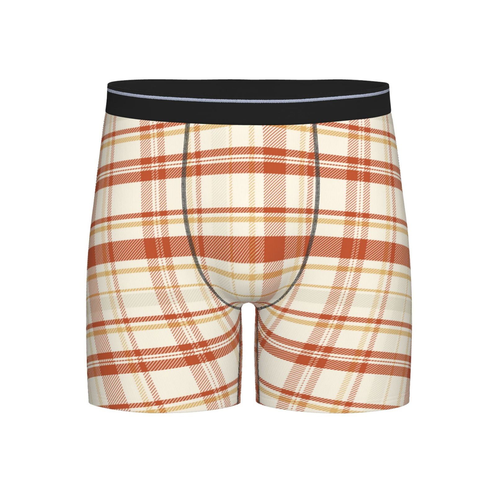 Cauagu Minimalist plaid Print Men's Boxer Briefs, Funny & Cute ...