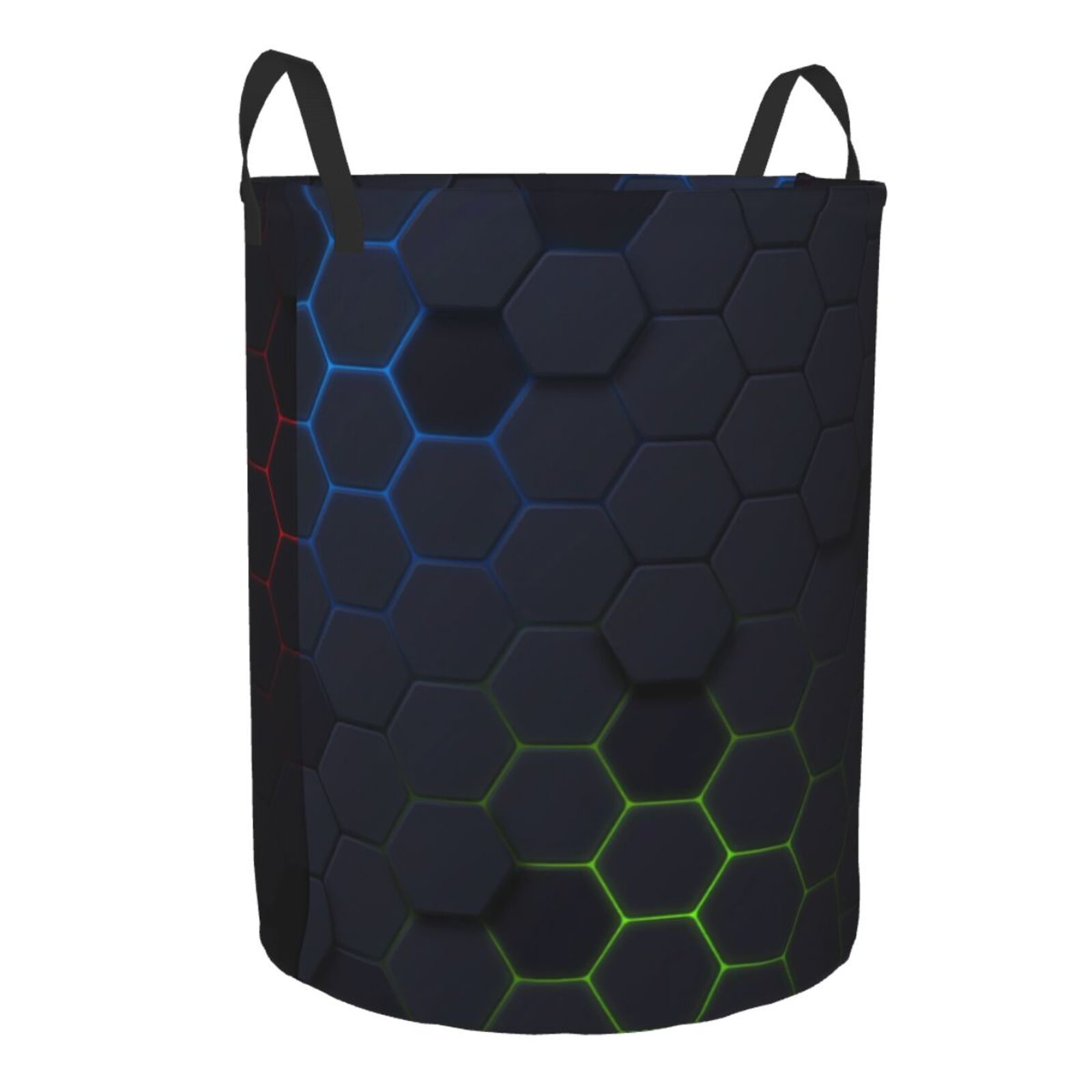 Cauagu Modern Hexagonal Neon Grid for Laundry Basket,Collapsible ...
