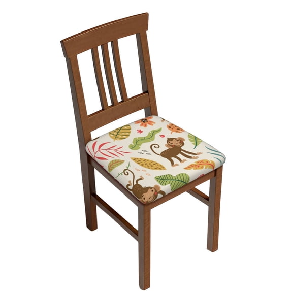 Cauagu Monkeys in the Jungle for Dining Chair Seat Covers,Slipcovers ...