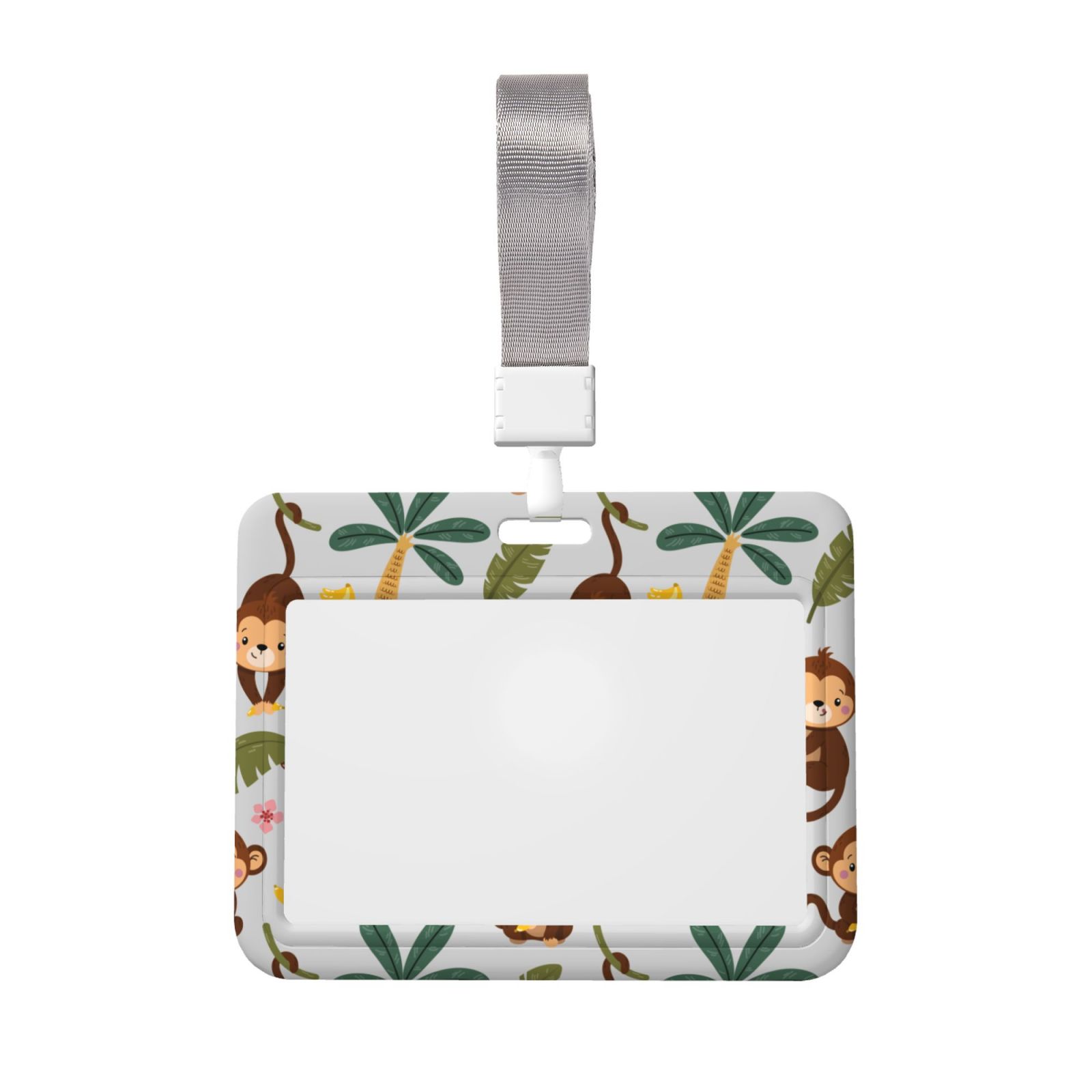 Cauagu Monkeys Swinging from Palms for ID Badge Holder,Badge Holder ...