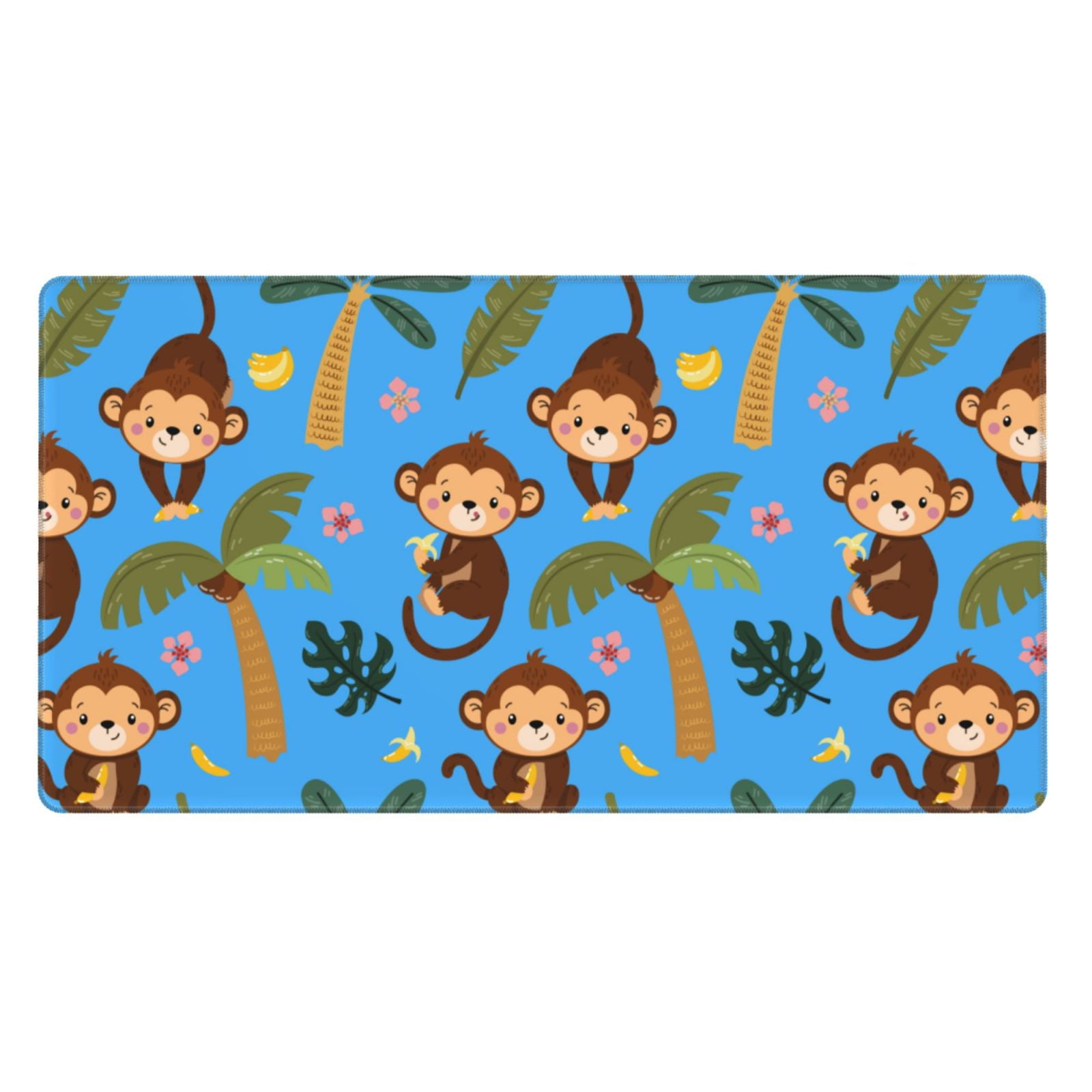 Cauagu Monkeys Swinging from Palms for Large Mouse Pad,XXL Extended ...