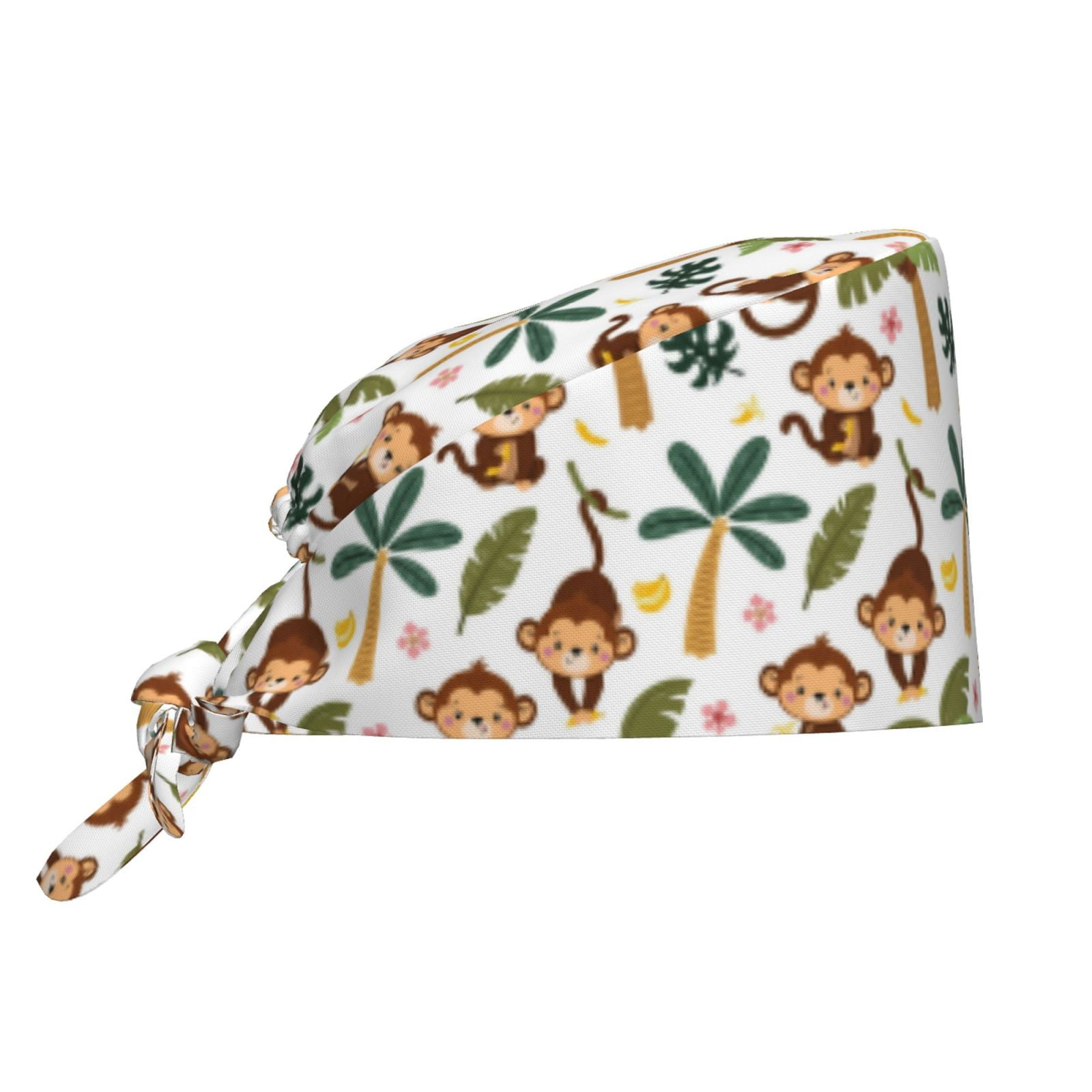 Cauagu Monkeys Swinging from Palms Pattern 1 Pcs Working Caps ...