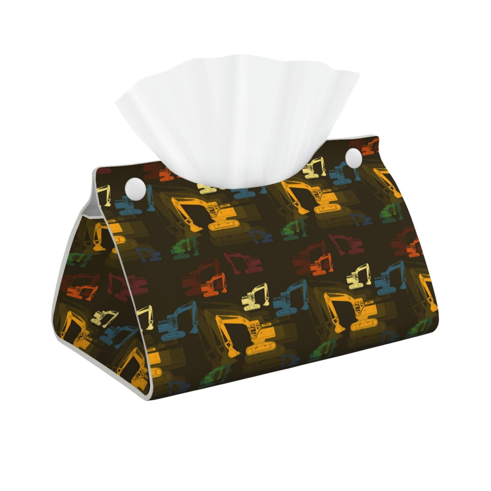 Cauagu Monochrome Excavators for Large Tissue Box Cover Rectangular ...