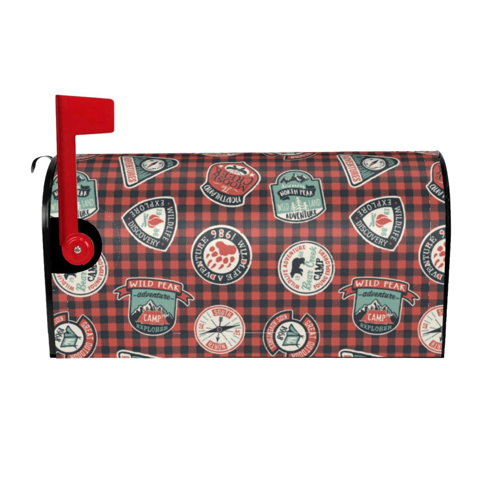 Cauagu Mountain Adventure Badges Pattern Magnetic Mailbox Covers ...