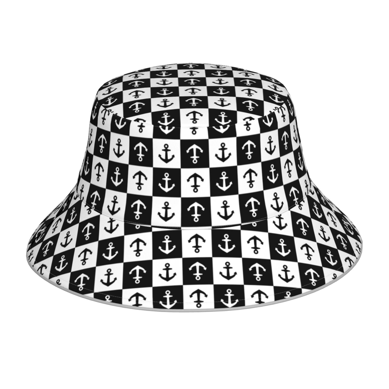 Cauagu Nautical Anchors1 for Unisex Bucket Hat,Outdoor Summer Beach ...