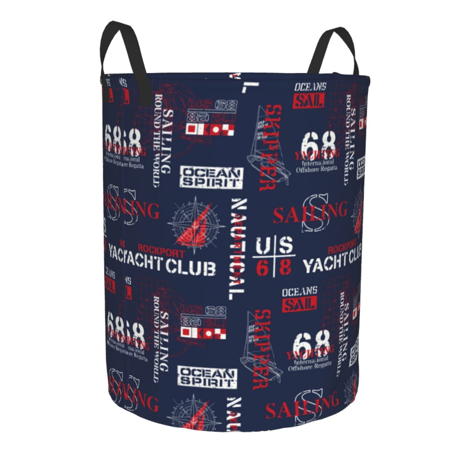 Cauagu Nautical Style Sailboat for Laundry Basket,Collapsible Organizer ...