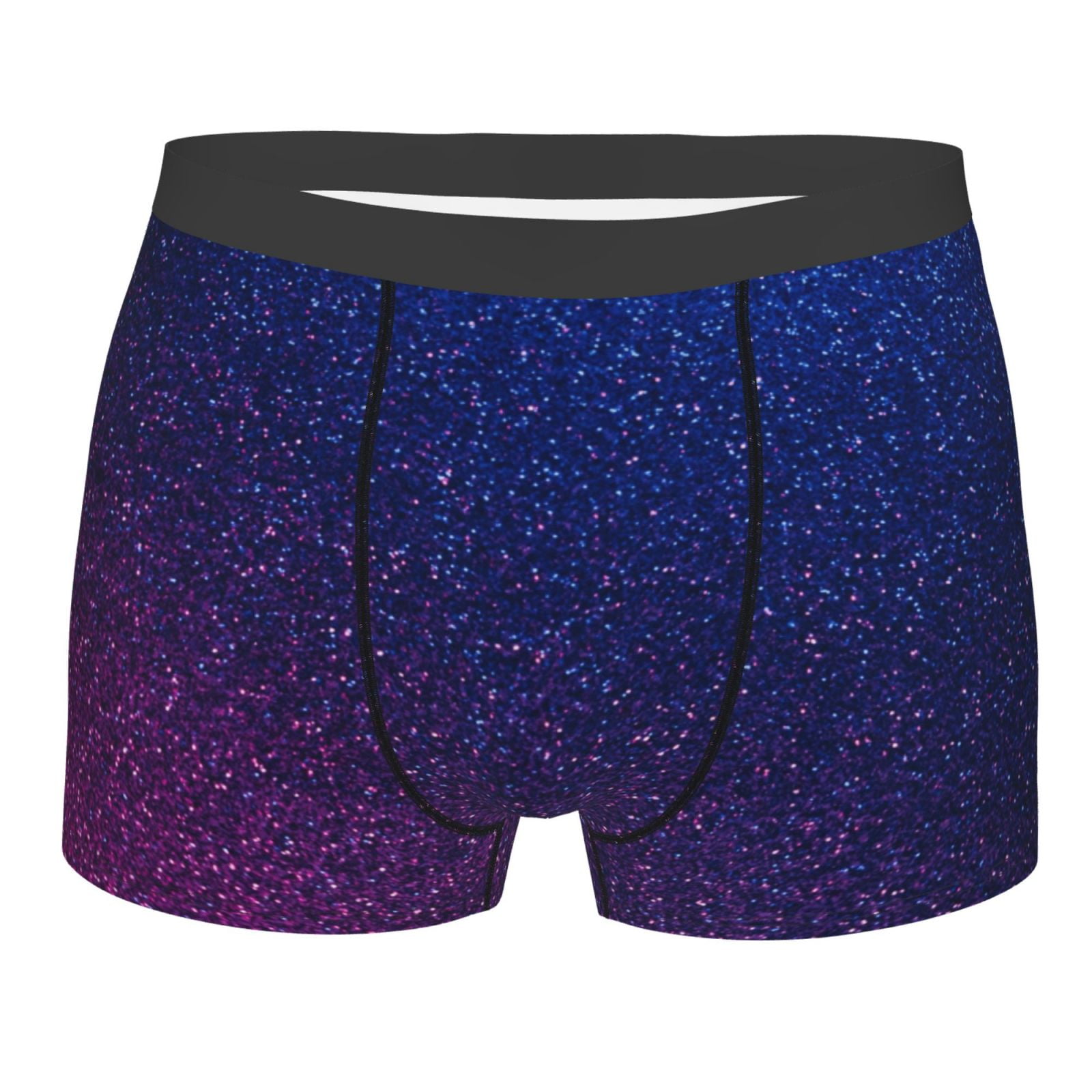Cauagu Neon Glitter Print Boxer Briefs for Men,Comfortable Breathable ...