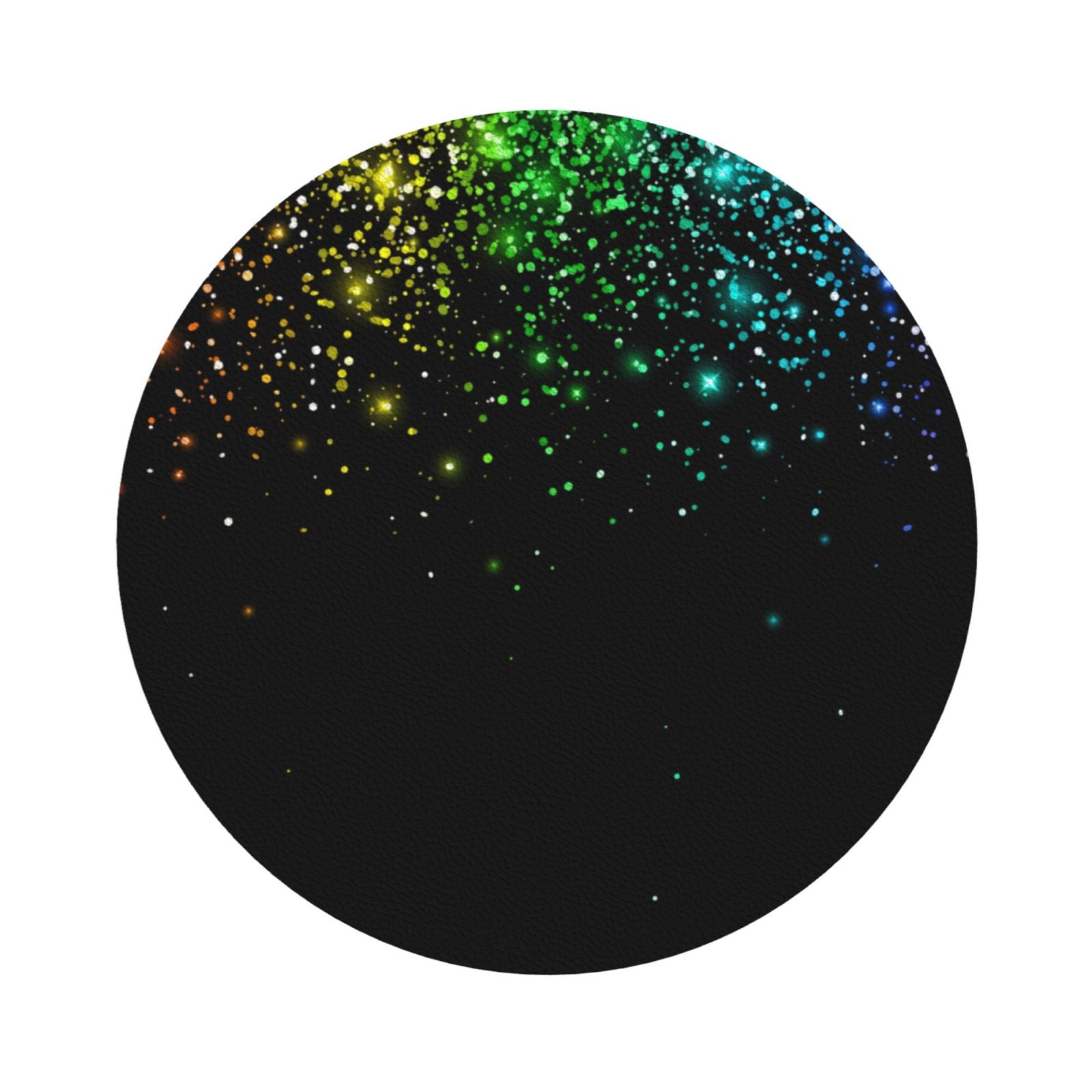 Cauagu Night Rainbow Sparkles for Round Coaster,Drink Coasters Set of 4 ...