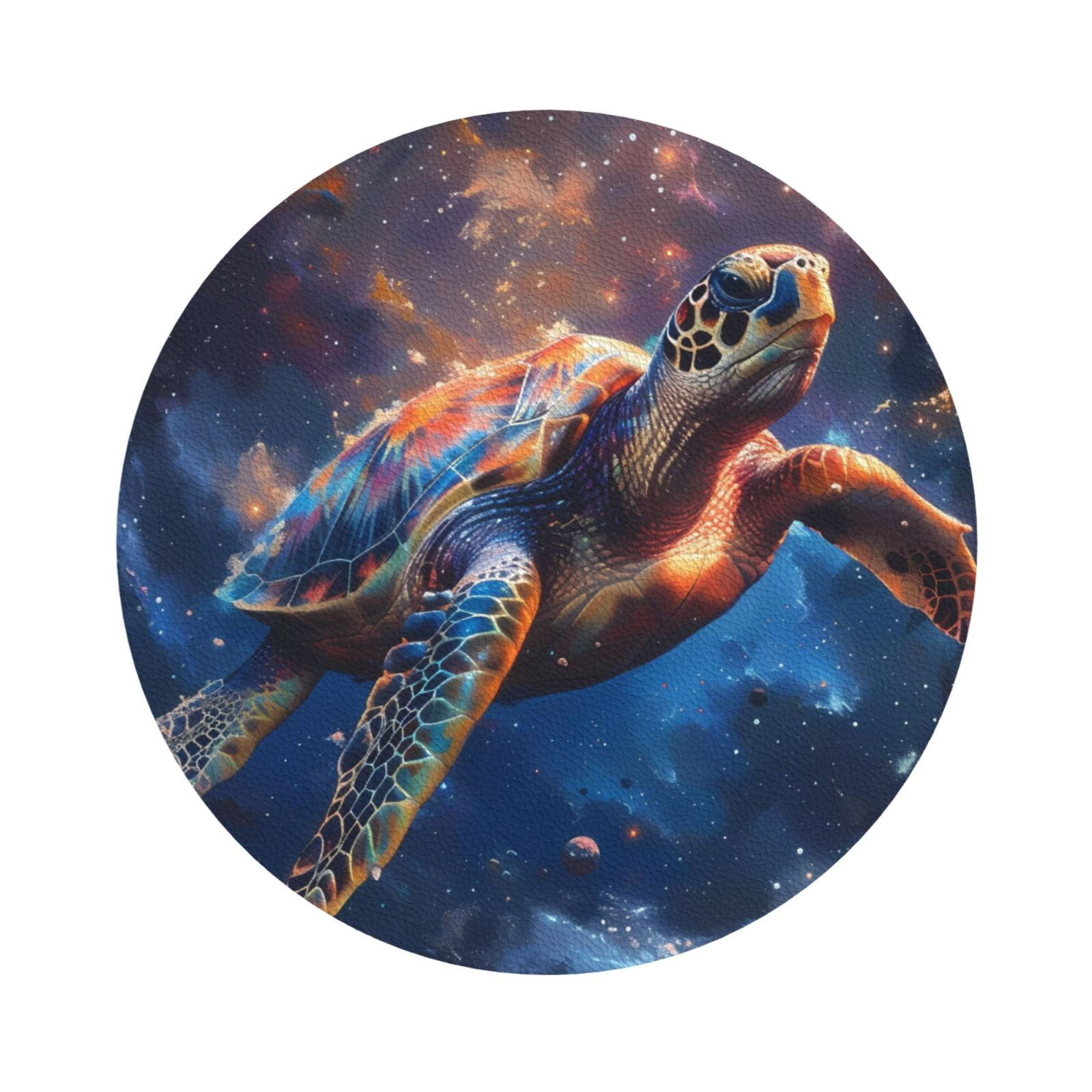 Cauagu Night Sky Turtle for Round Coaster,Drink Coasters Set of 4 ...