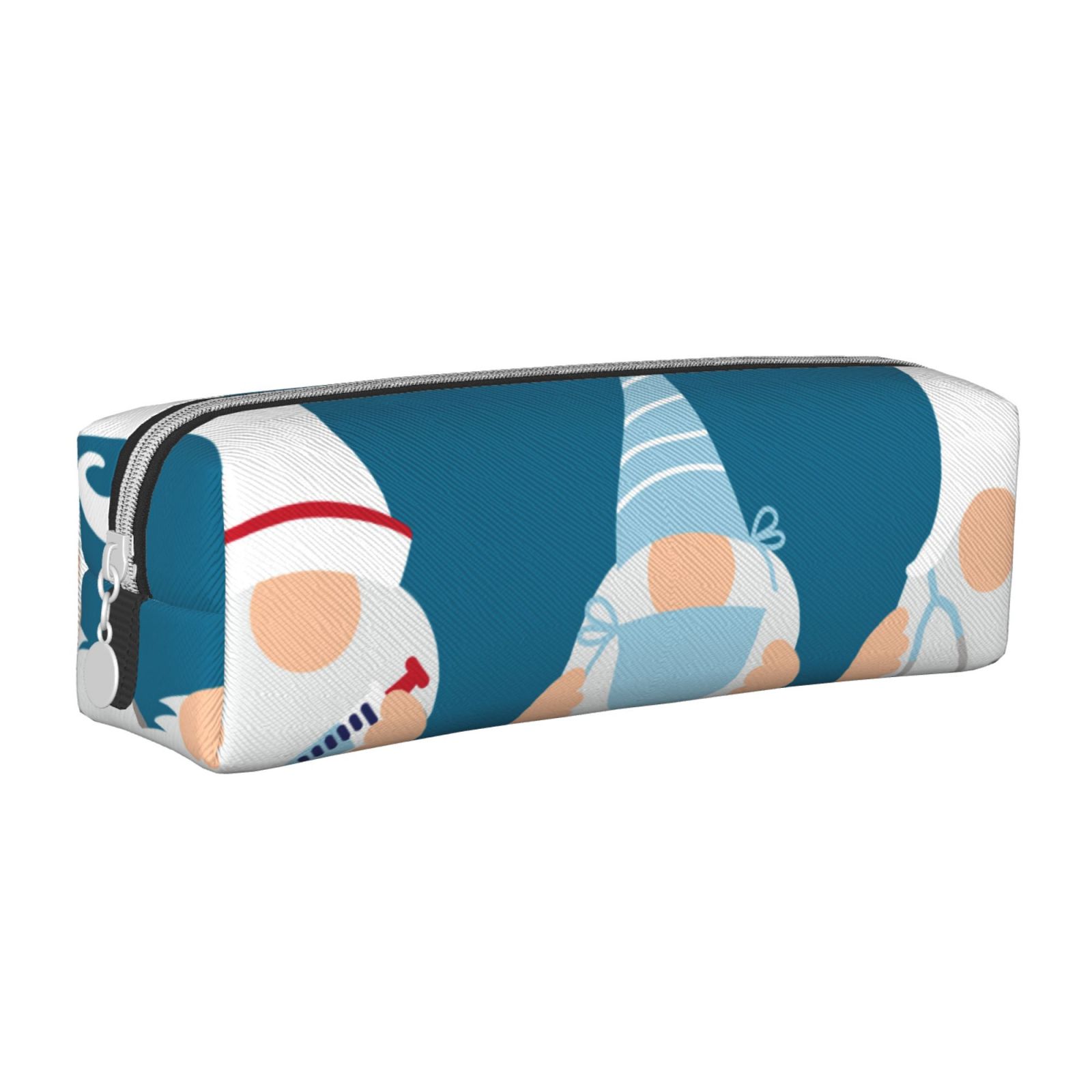 Cauagu Nurse Doctor Gnomes Print Leather Pencil Pen Case - Stationery ...