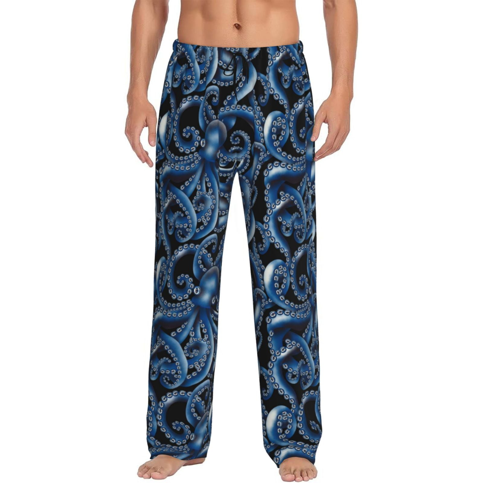 Cauagu Octopus Mens Pajama Pants Sleep & Lounge Pants,PJ Bottoms with ...