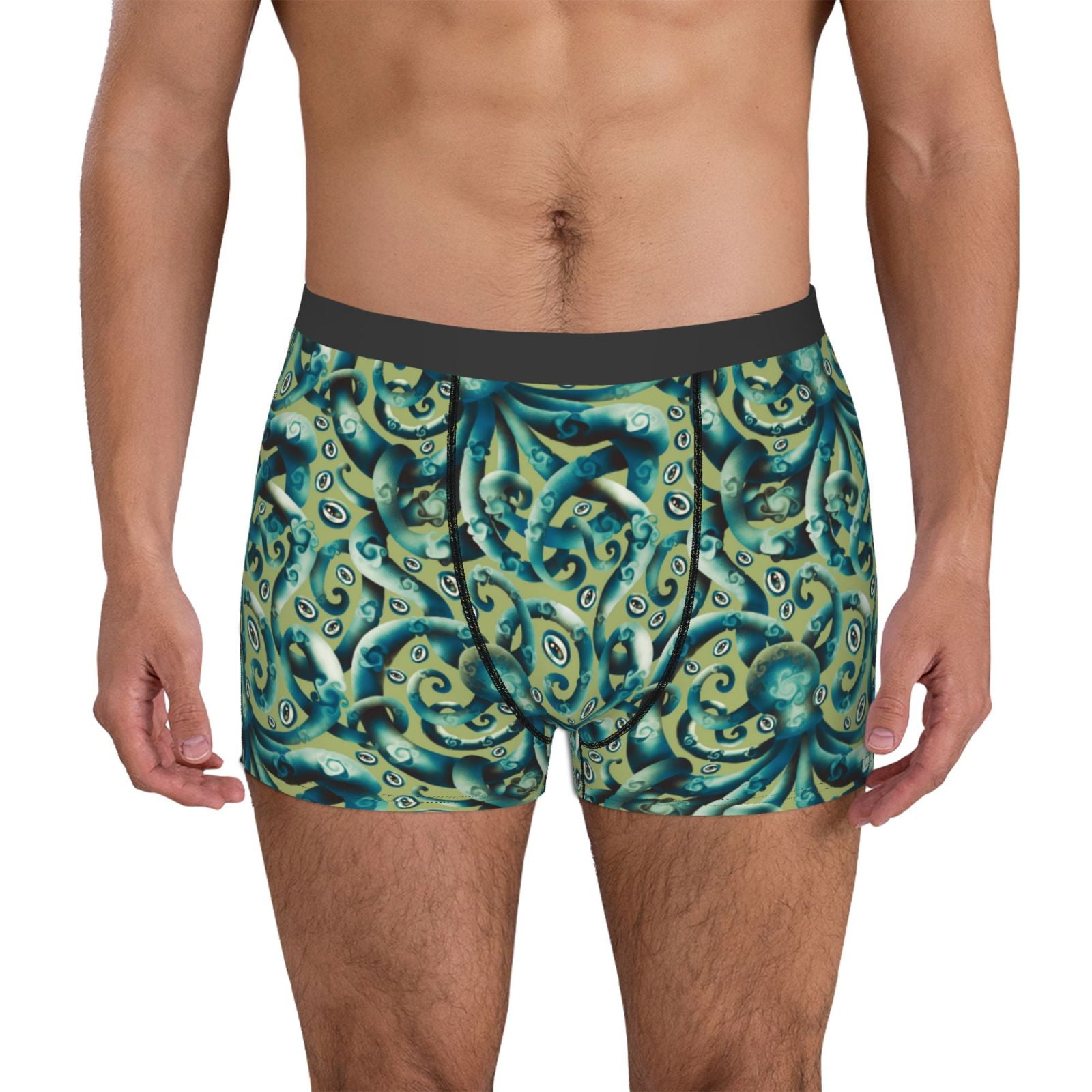 Cauagu Octopus Print Boxer Briefs for Men,Comfortable Breathable Men's ...