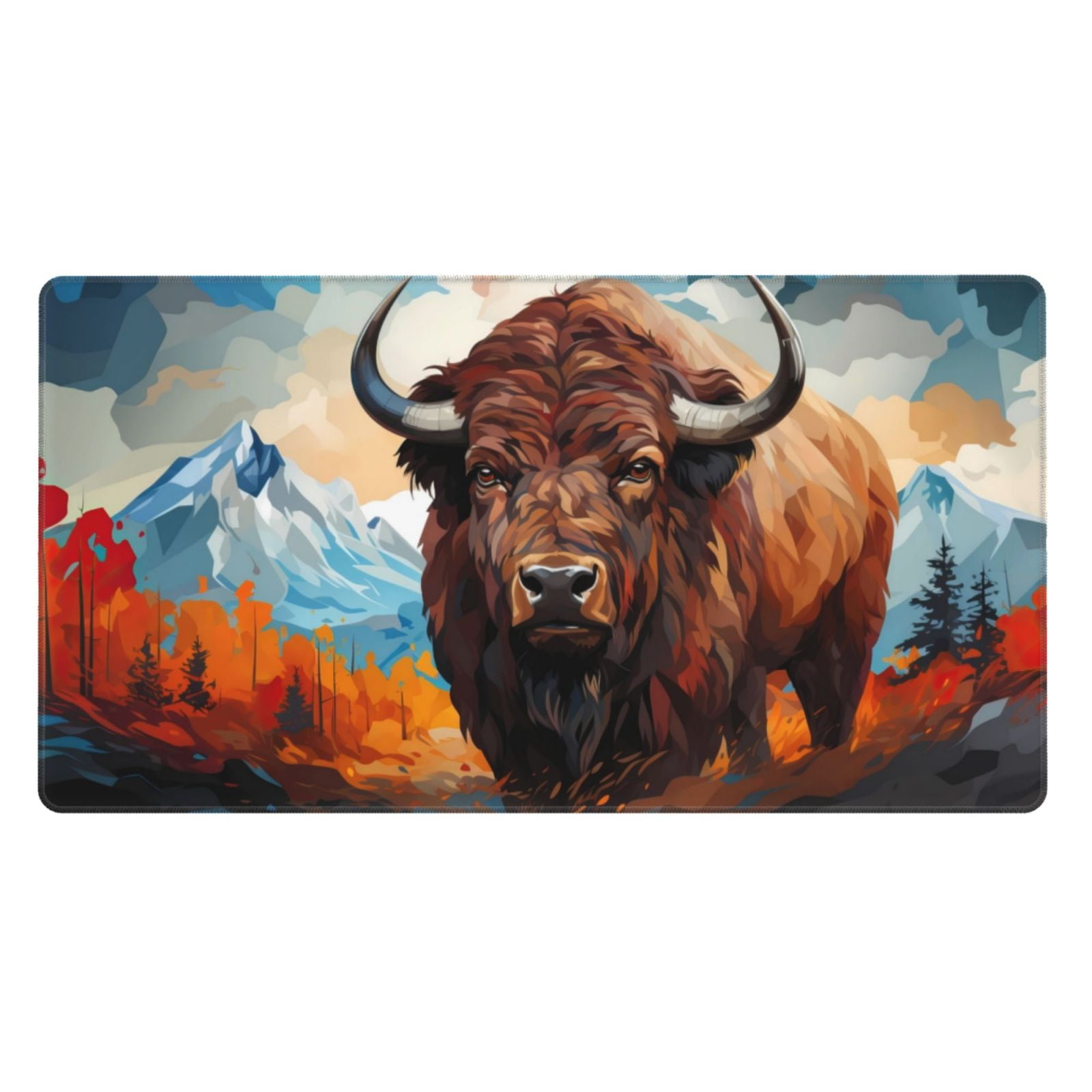 Cauagu Oil Painting Style Iceberg Yak for Large Mouse Pad,XXL Extended ...
