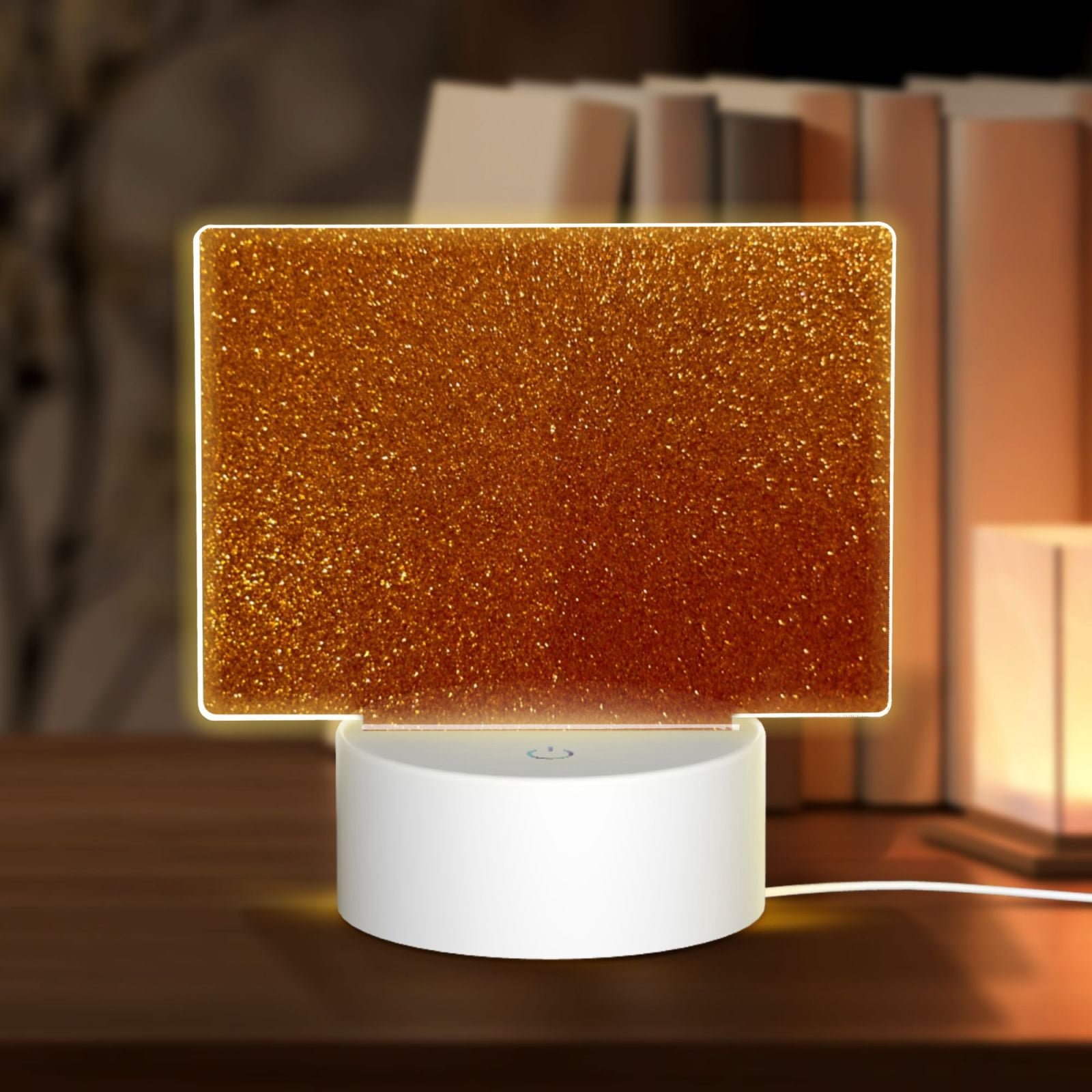 Cauagu Orange Glitter for Rectangle Acrylic Night Light - Acrylic ...
