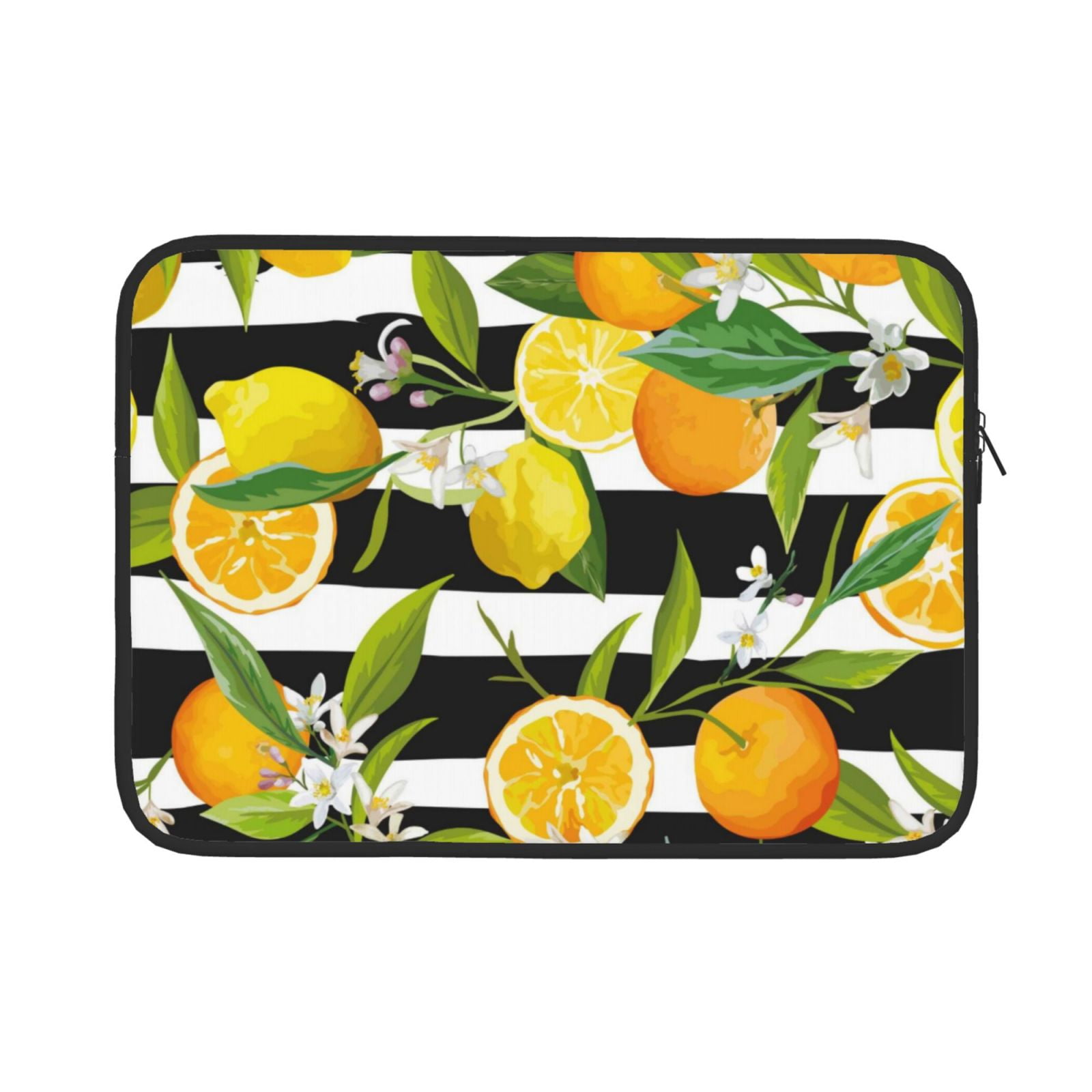 Cauagu Orange and Lemon Print Laptop Sleeve Case, Laptop Cover Portable ...