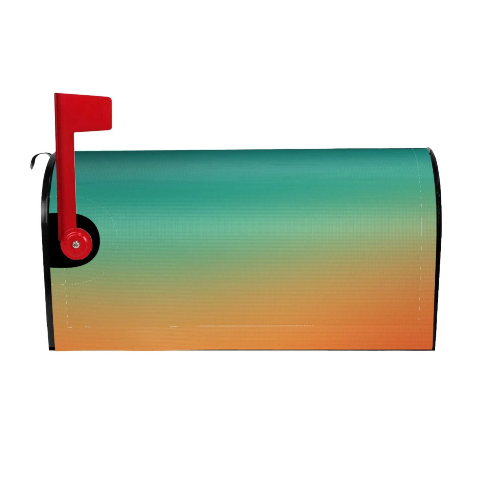 Cauagu Orange To Teal Gradient1 Pattern Magnetic Mailbox Covers ...