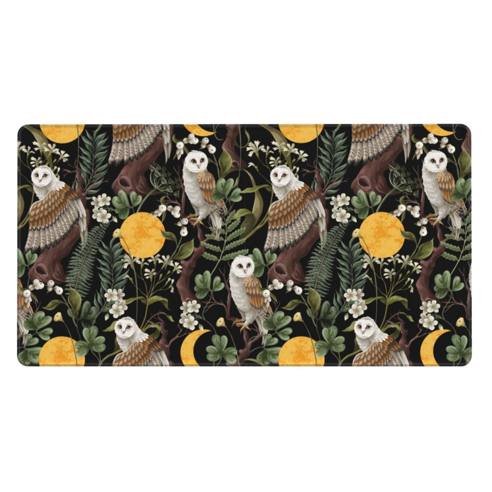 Cauagu Owls And Plants for Large Mouse Pad,XXL Extended Gaming Mouse ...