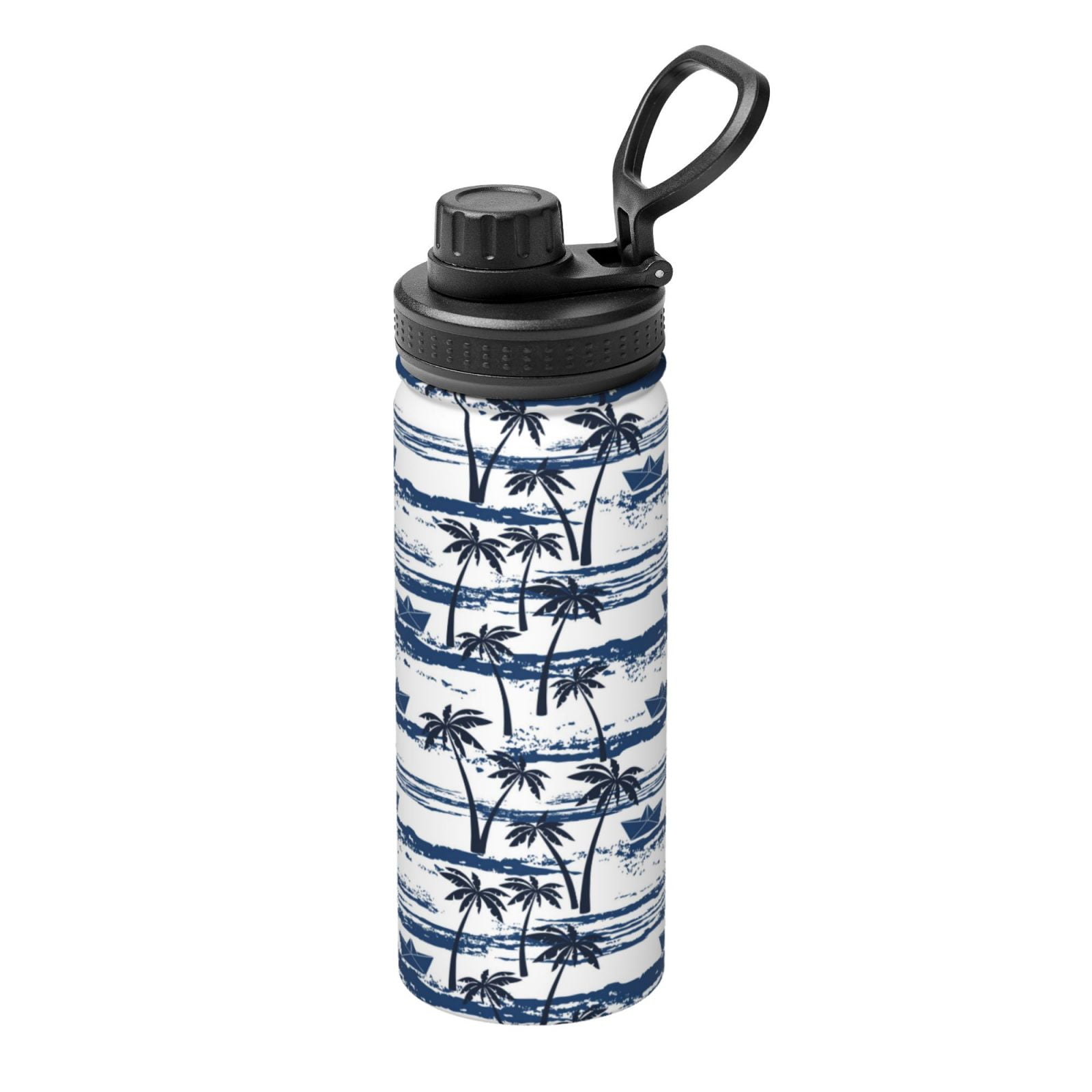 Cauagu Palm Tree Print 18oz Vacuum Insulated Stainless Steel Water ...
