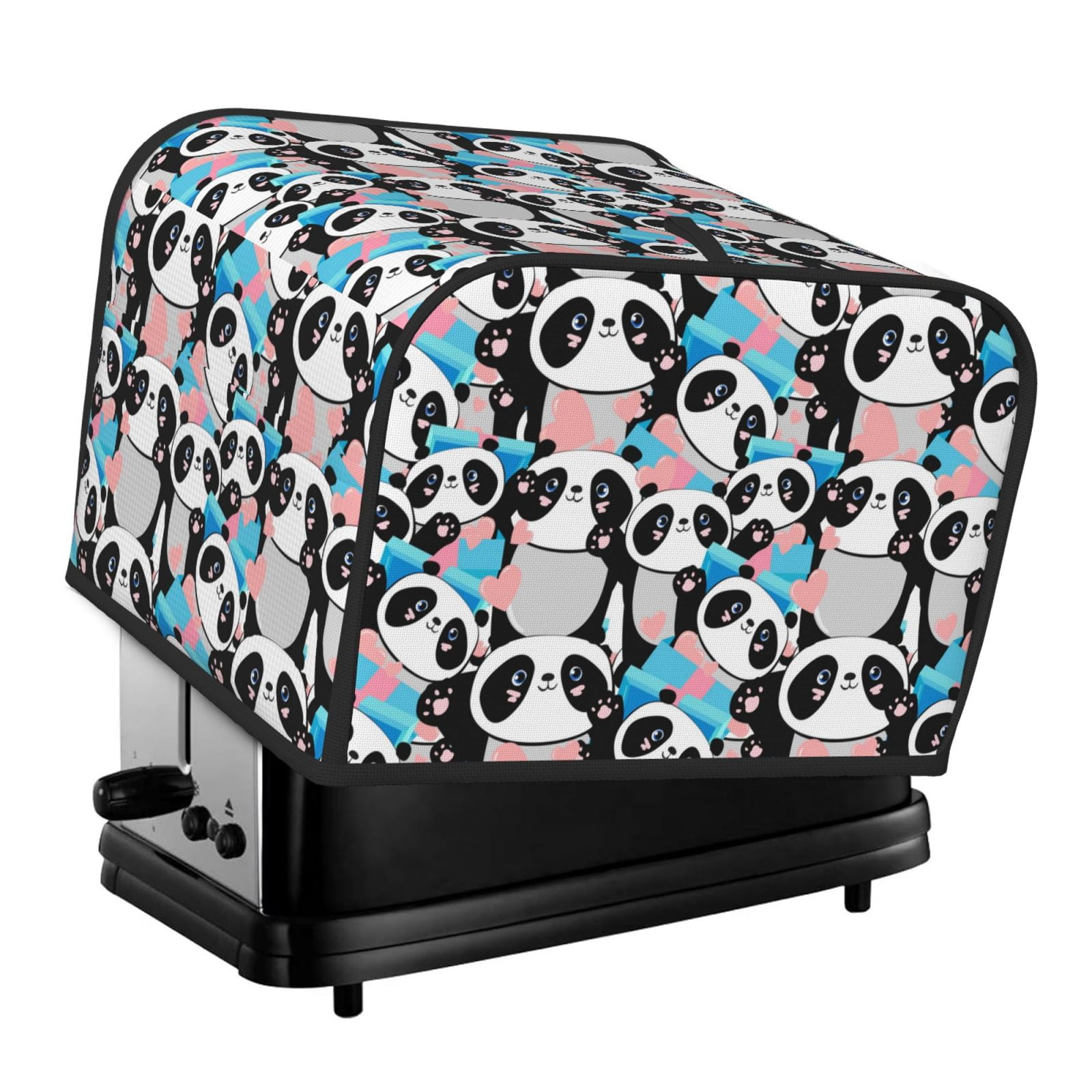 Cauagu Panda Cute Hearts for 4 Slice Toaster Cover (11.4''×7.9''×7.5 ...