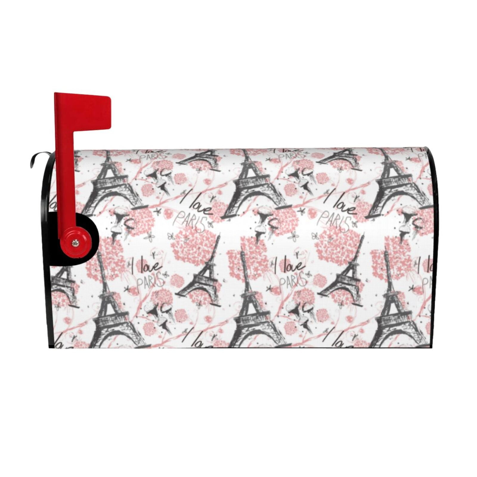 Cauagu Paris Pattern Magnetic Mailbox Covers, Mailbox Cover Waterproof ...